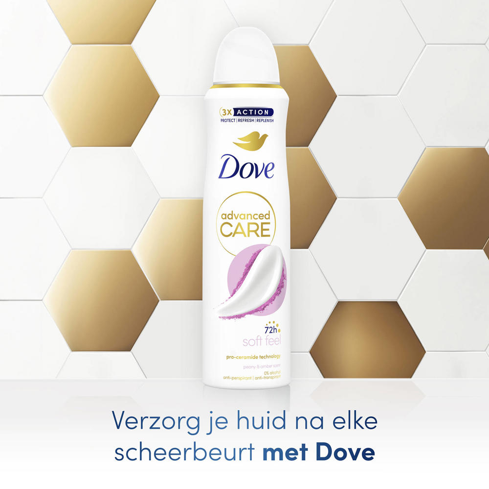 Dove Advanced Care Soft Feel anti-transpirant deodorant spray - 6 x 150 ...
