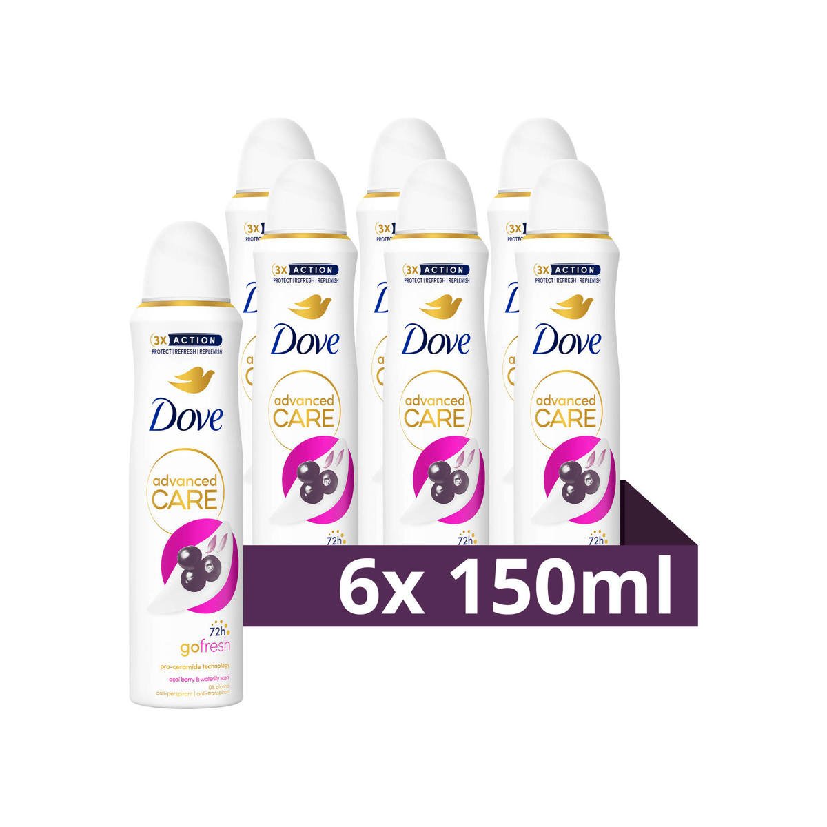 Dove Advanced Care Go Fresh Açai Berry & Waterlily anti-transpirant ...