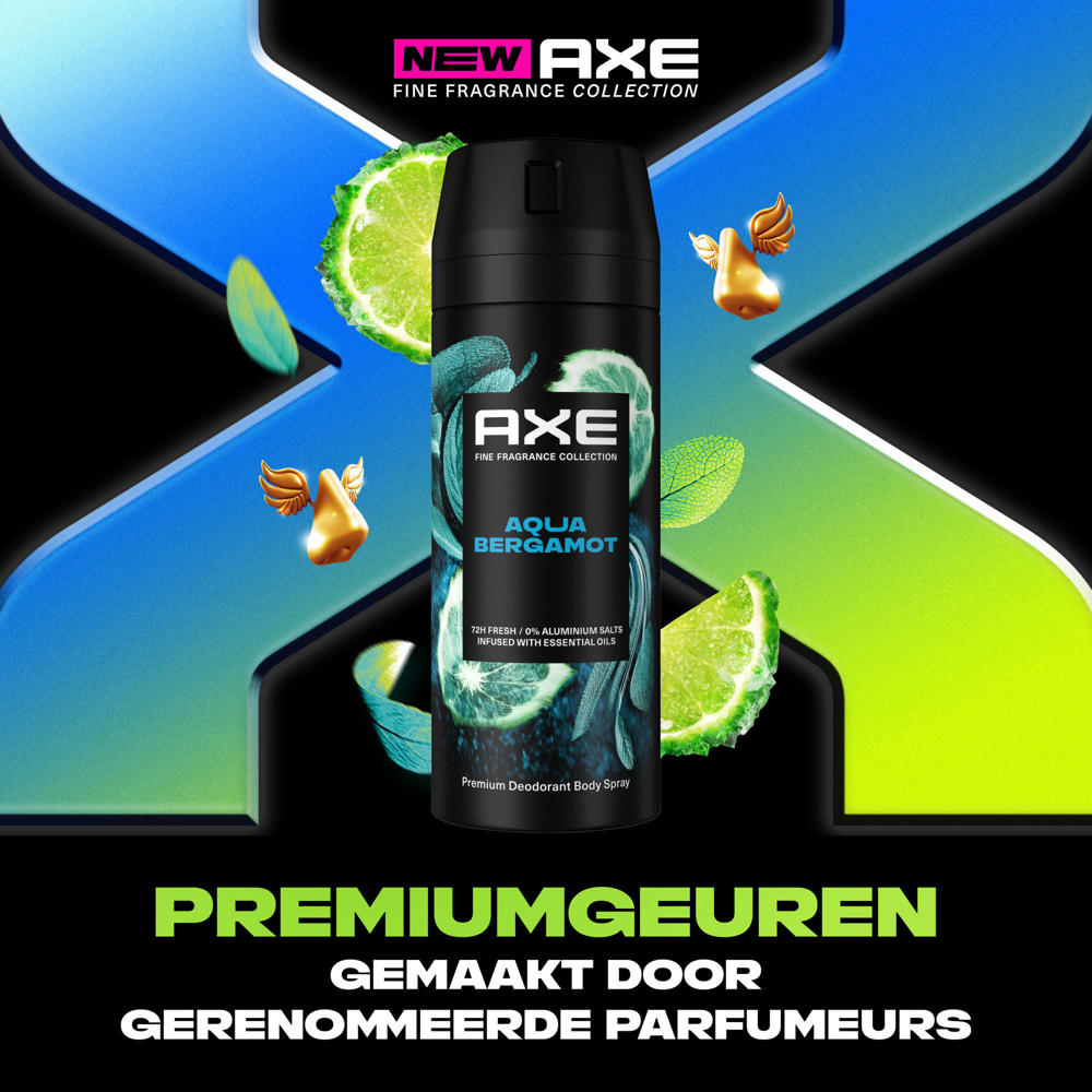 Axe Fine Fragrance Collection Aqua Bergamot premium deodorant bodyspray ...
