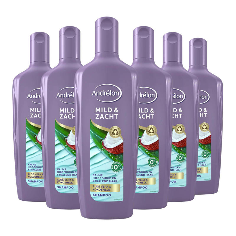 Andrélon Mild & Zacht shampoo - 6 x 300 ml | kleertjes.com