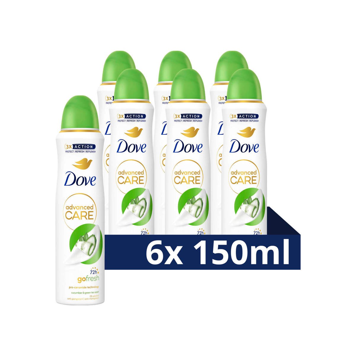 Dove Advanced Care Go Fresh Cucumber & Green Tea anti-transpirant ...