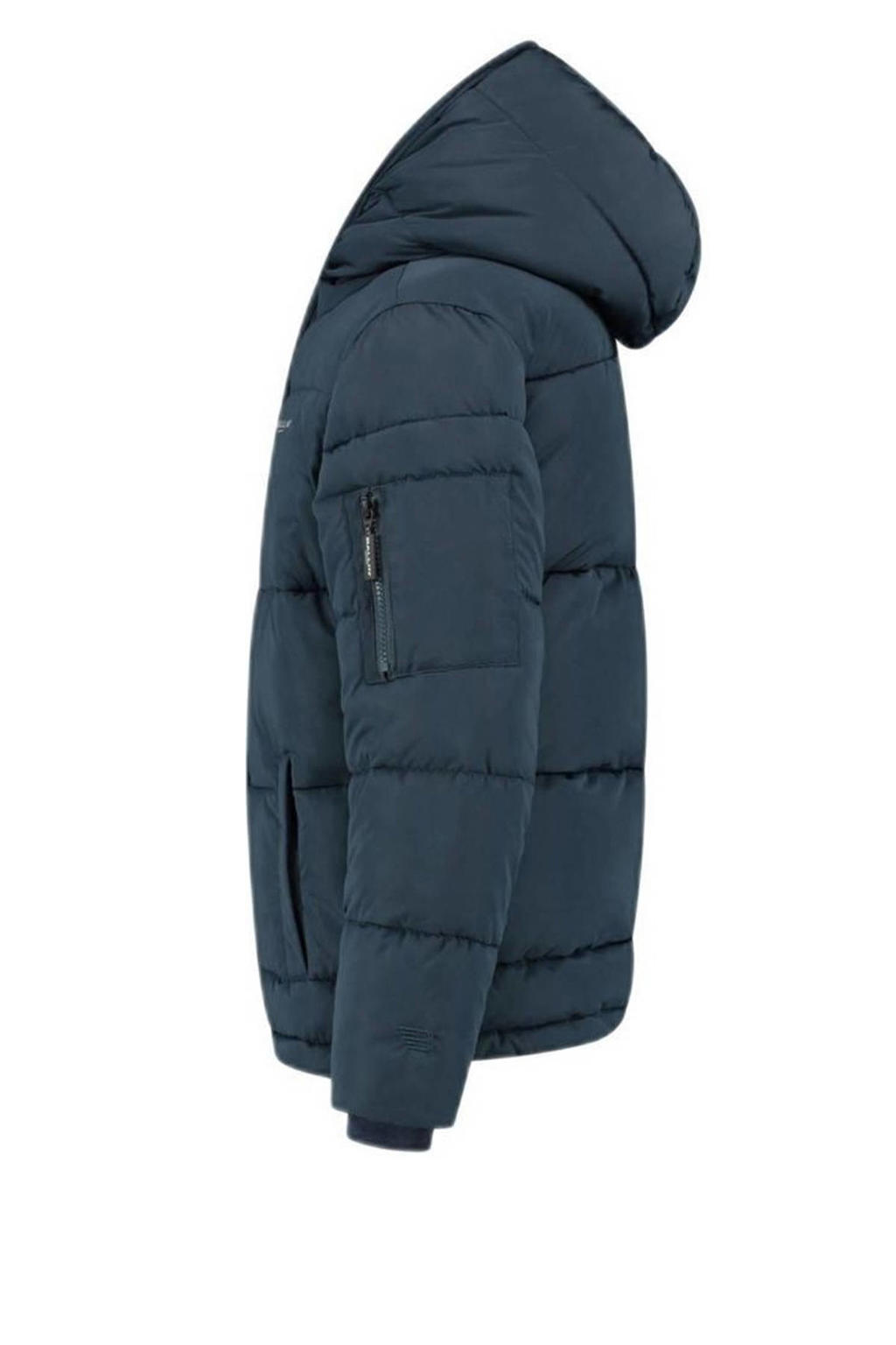 Ballin gewatteerde winterjas donkerblauw | kleertjes.com