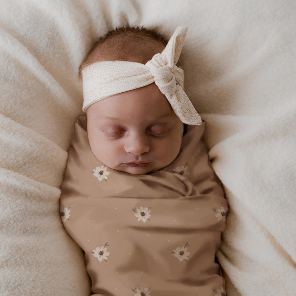 Yumi Baby inbakerdoek Zoe with Dots 100x100 cm | kleertjes.com