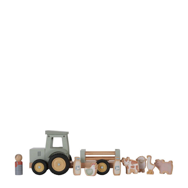 Little Dutch tractor met trailer little farm | kleertjes.com