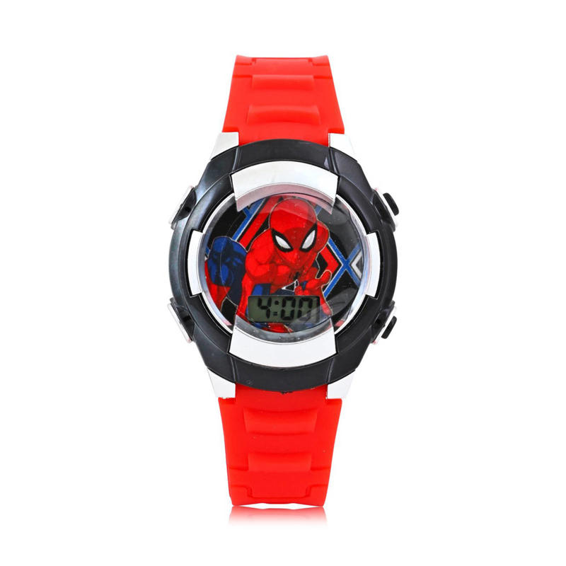 Accutime LCD Watch Gift Set Spider-Man | kleertjes.com