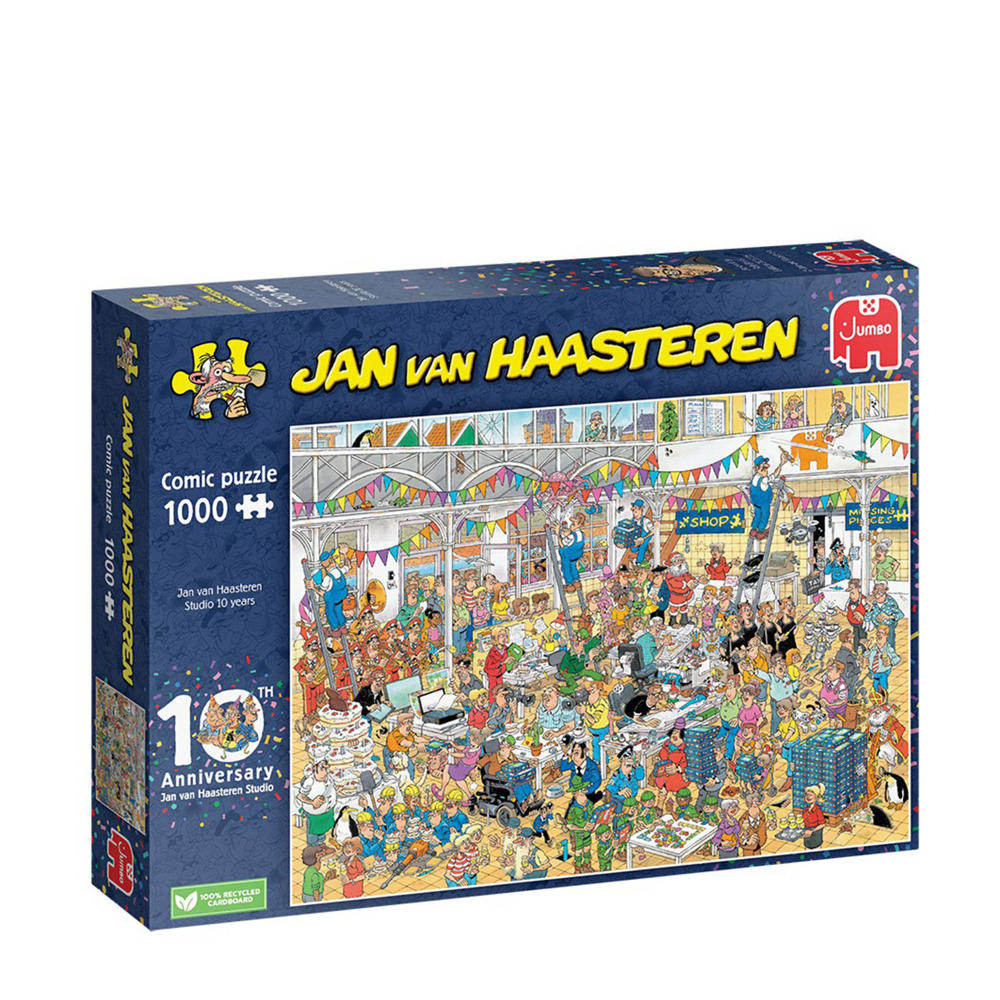 Jan van Haasteren studio 10 jaar legpuzzel 1000 stukjes | kleertjes.com