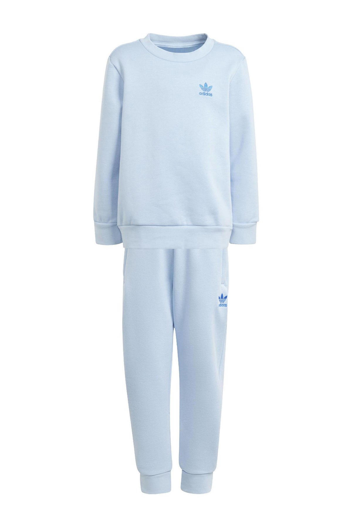 adidas Originals Adicolor joggingpak lichtblauw | kleertjes.com