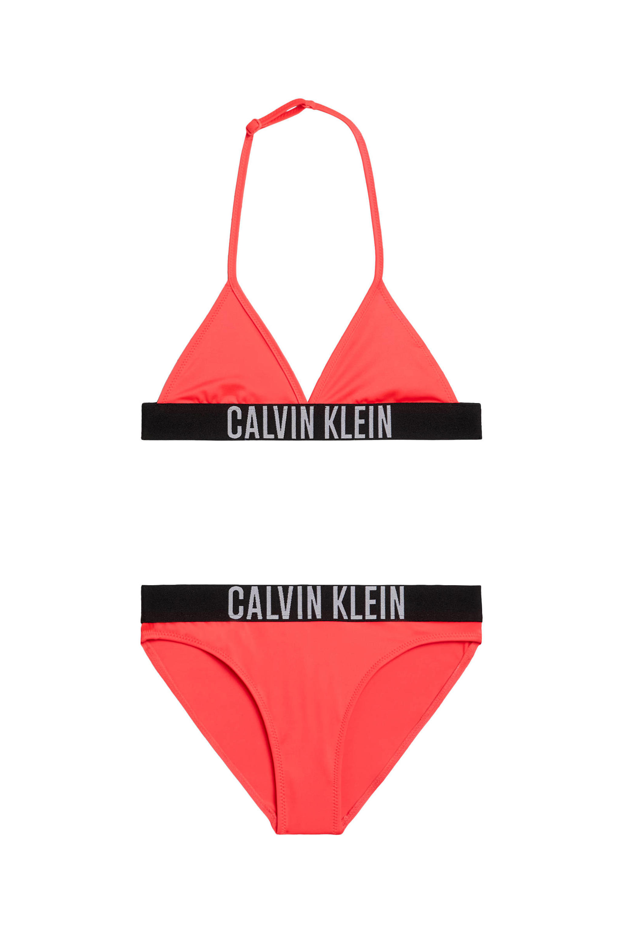 Calvin Klein triangel bikini rood | kleertjes.com