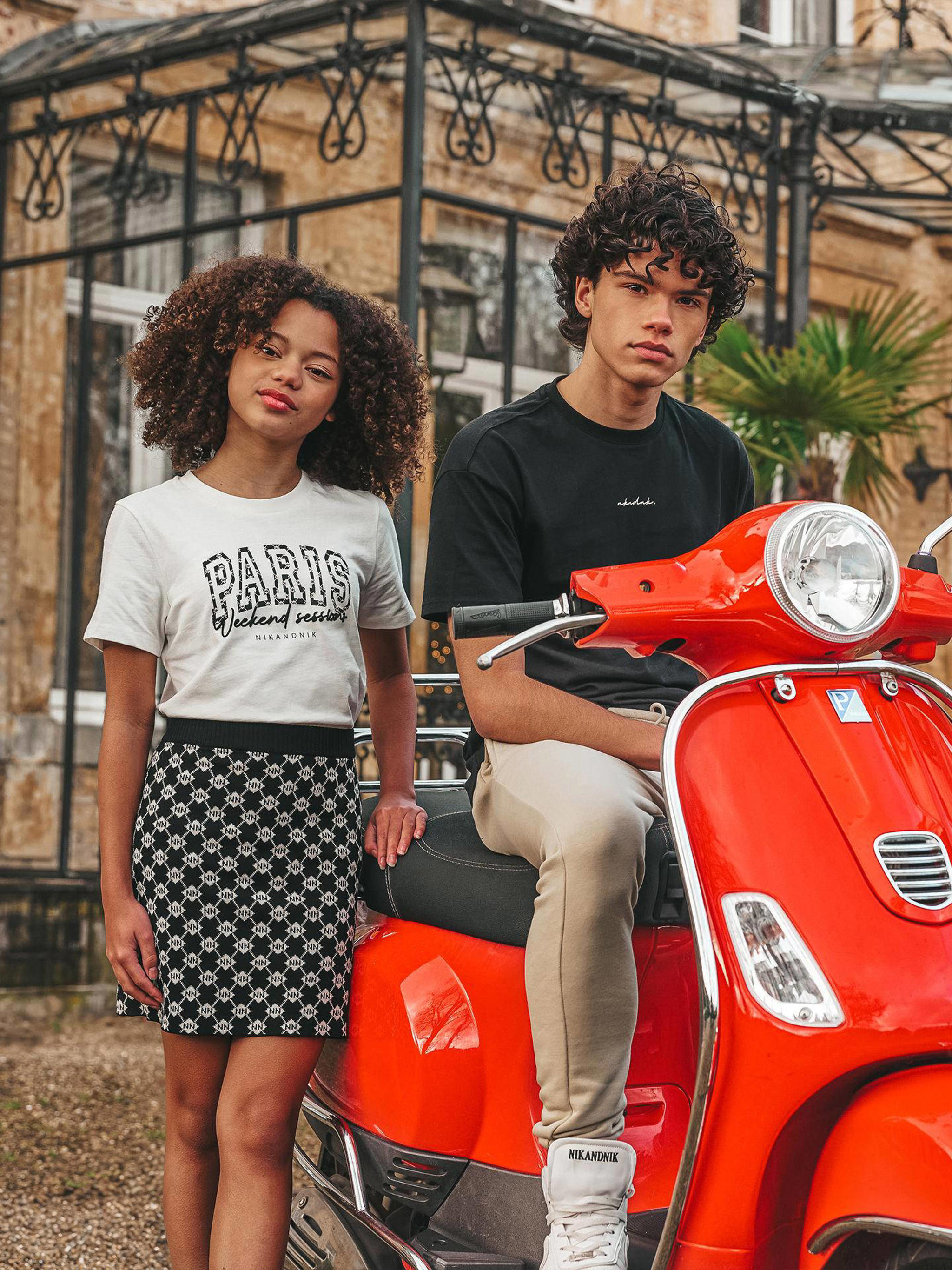 NIK&NIK T-shirt Paris met tekst offwhite | kleertjes.com