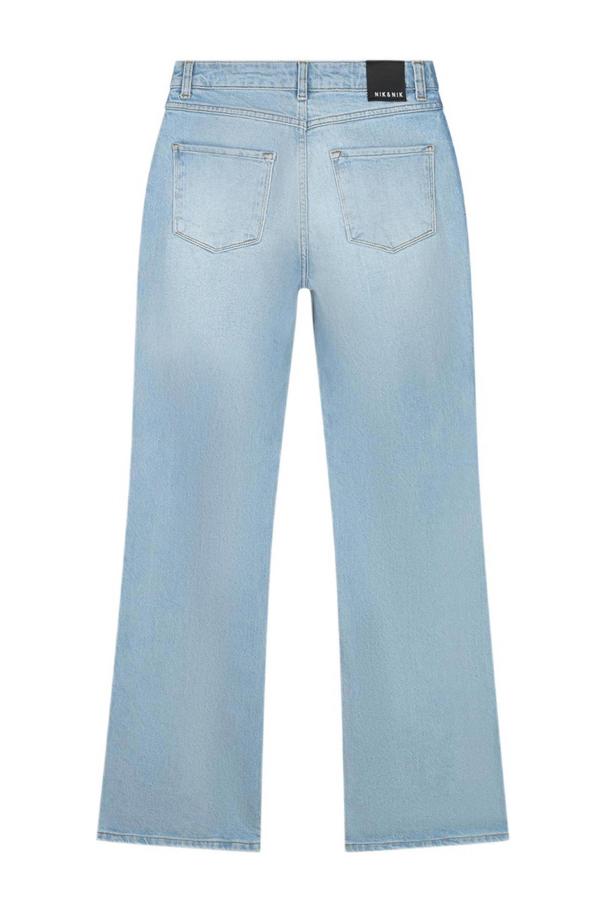 NIK&NIK wide leg jeans Flore light blue | kleertjes.com
