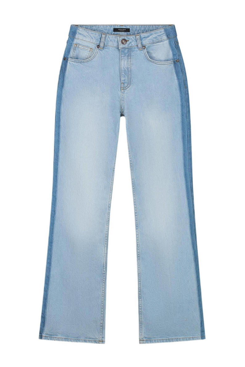 NIK&NIK wide leg jeans Flore light blue | kleertjes.com