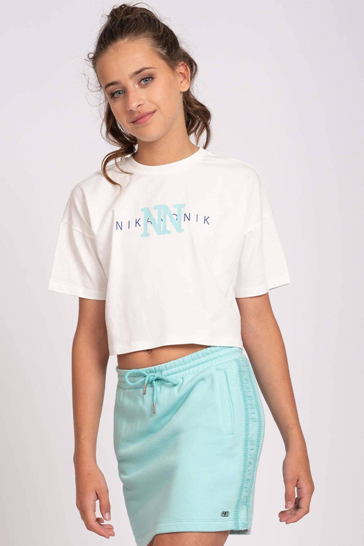 NIK&NIK T-shirt Spray met printopdruk offwhite | kleertjes.com