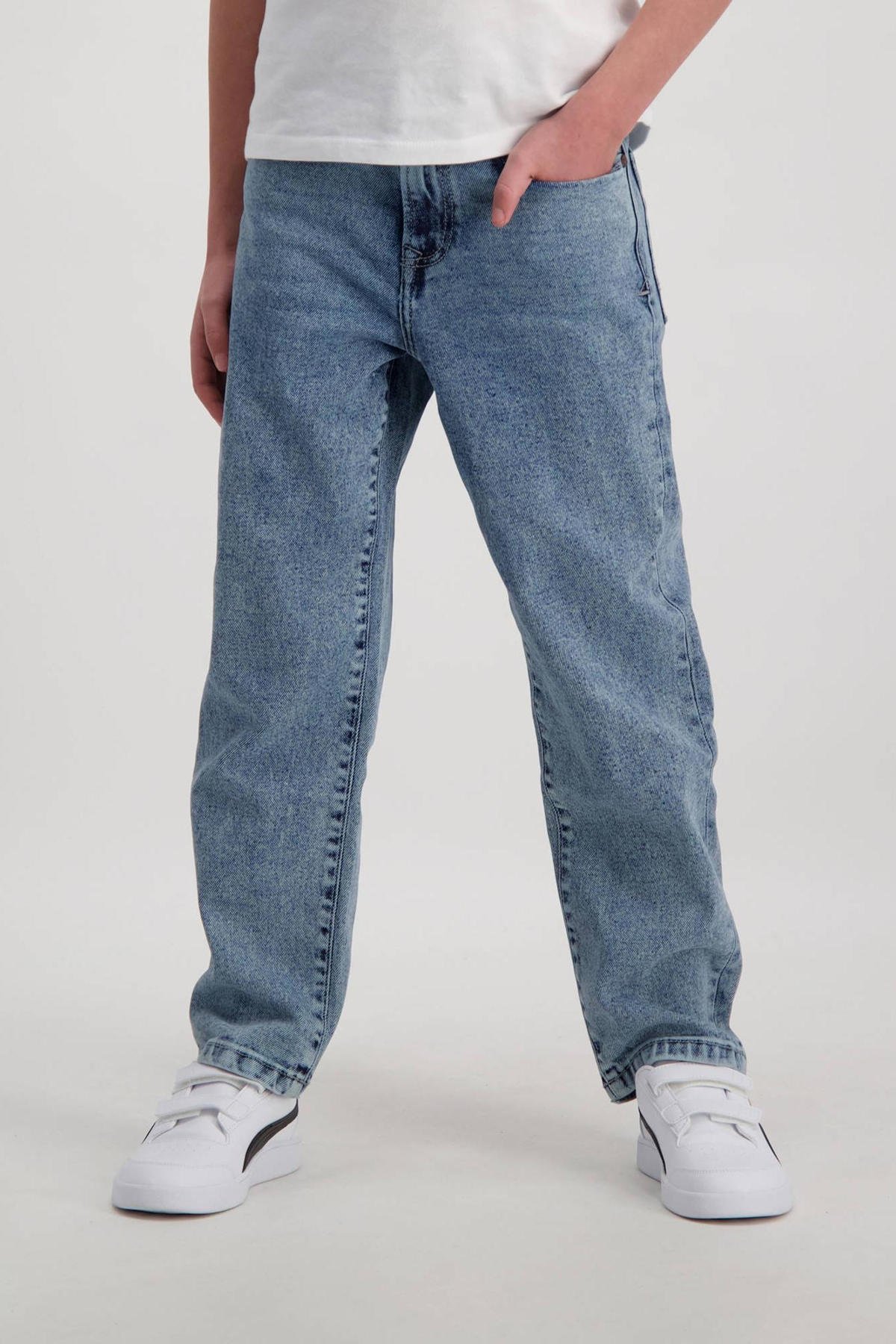 Cars wide leg jeans GARWELL stone used | kleertjes.com
