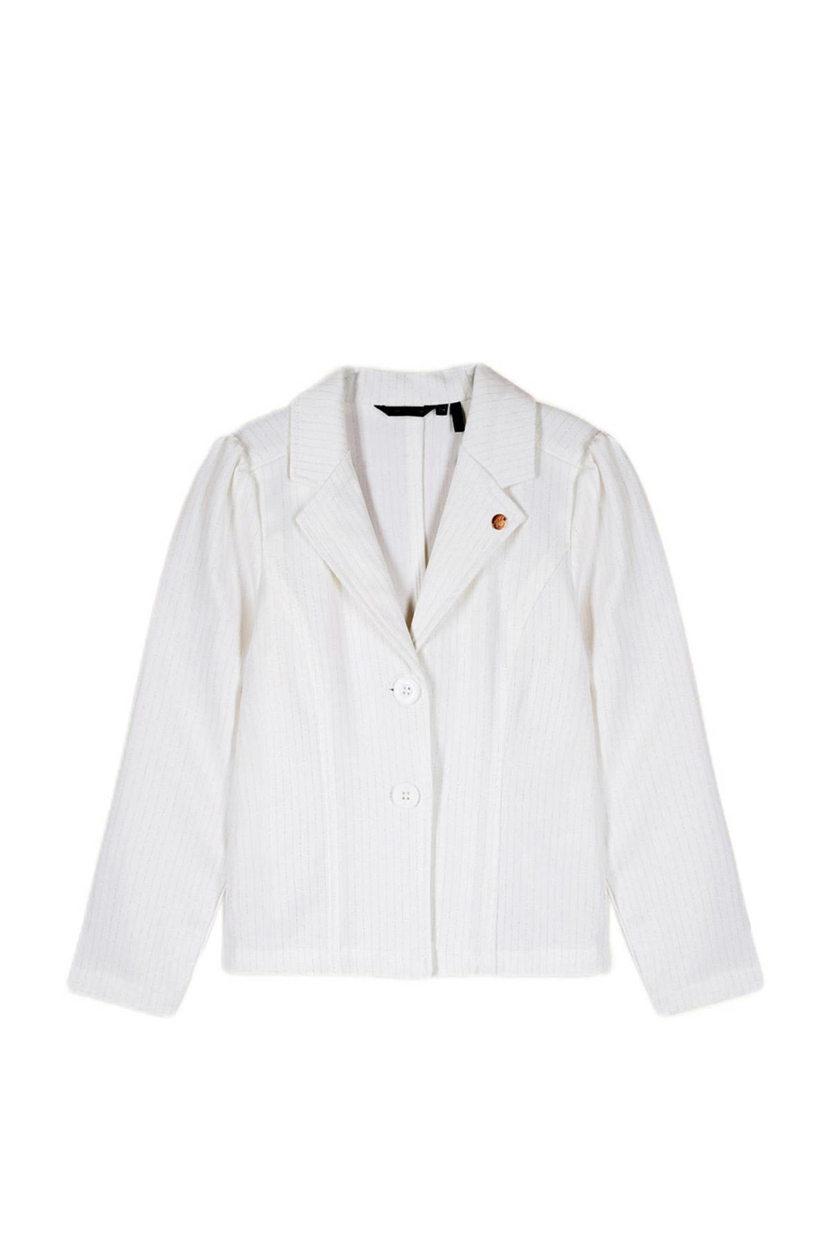 NONO blazer Dip met textuur wit | kleertjes.com