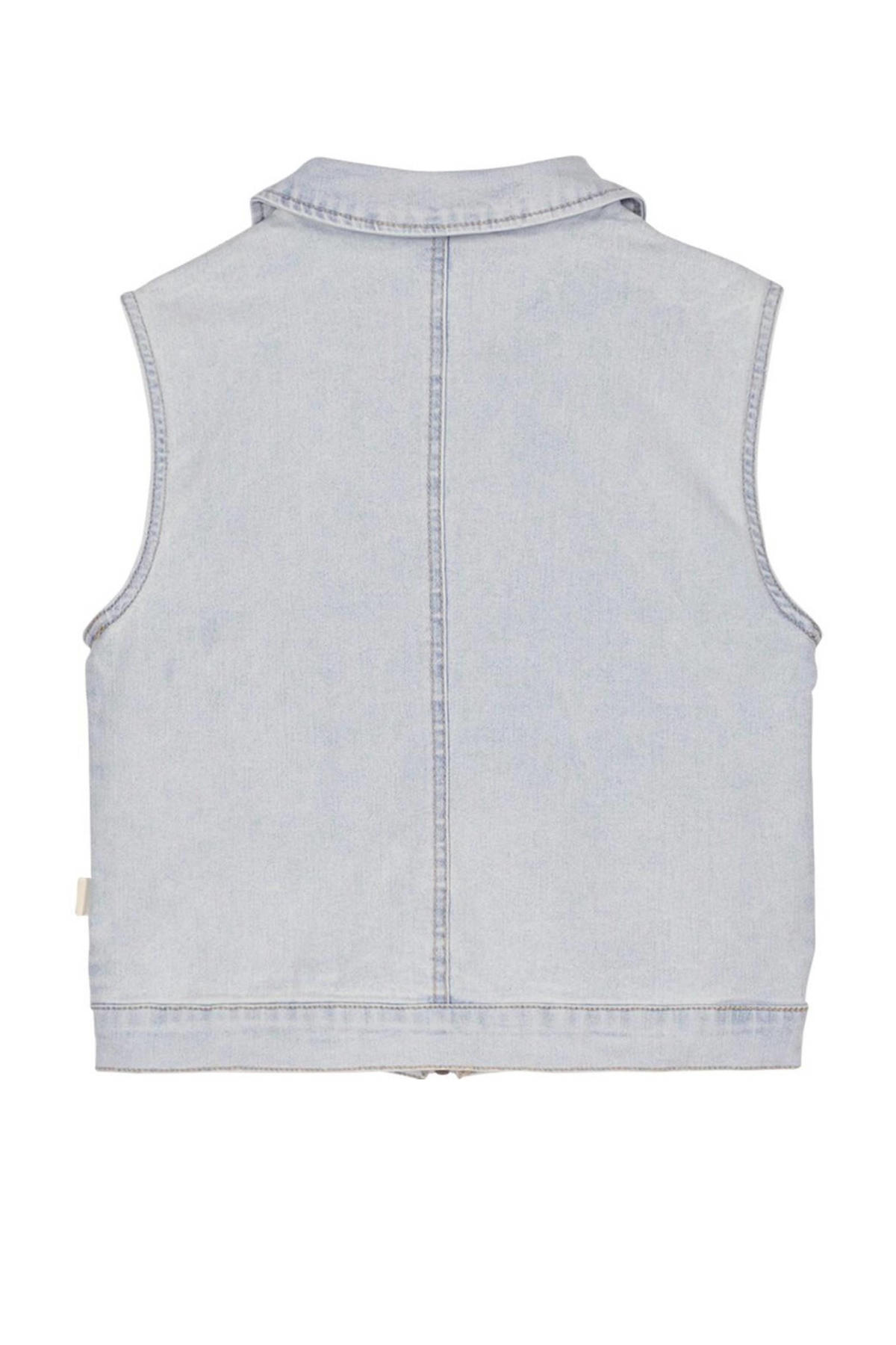 Moodstreet gilet extra light blue | kleertjes.com