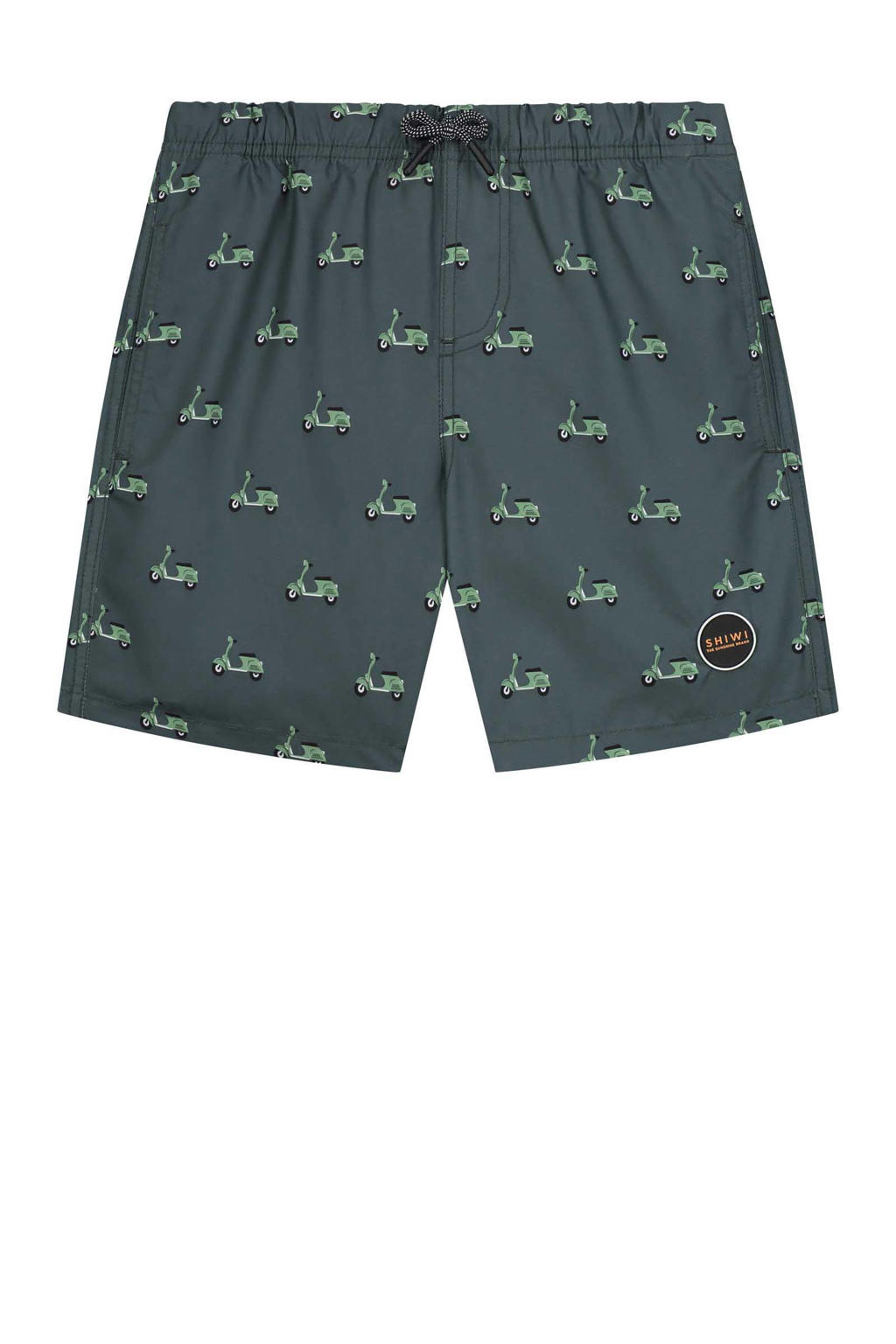 Shiwi zwemshort Moped donkergroen | kleertjes.com