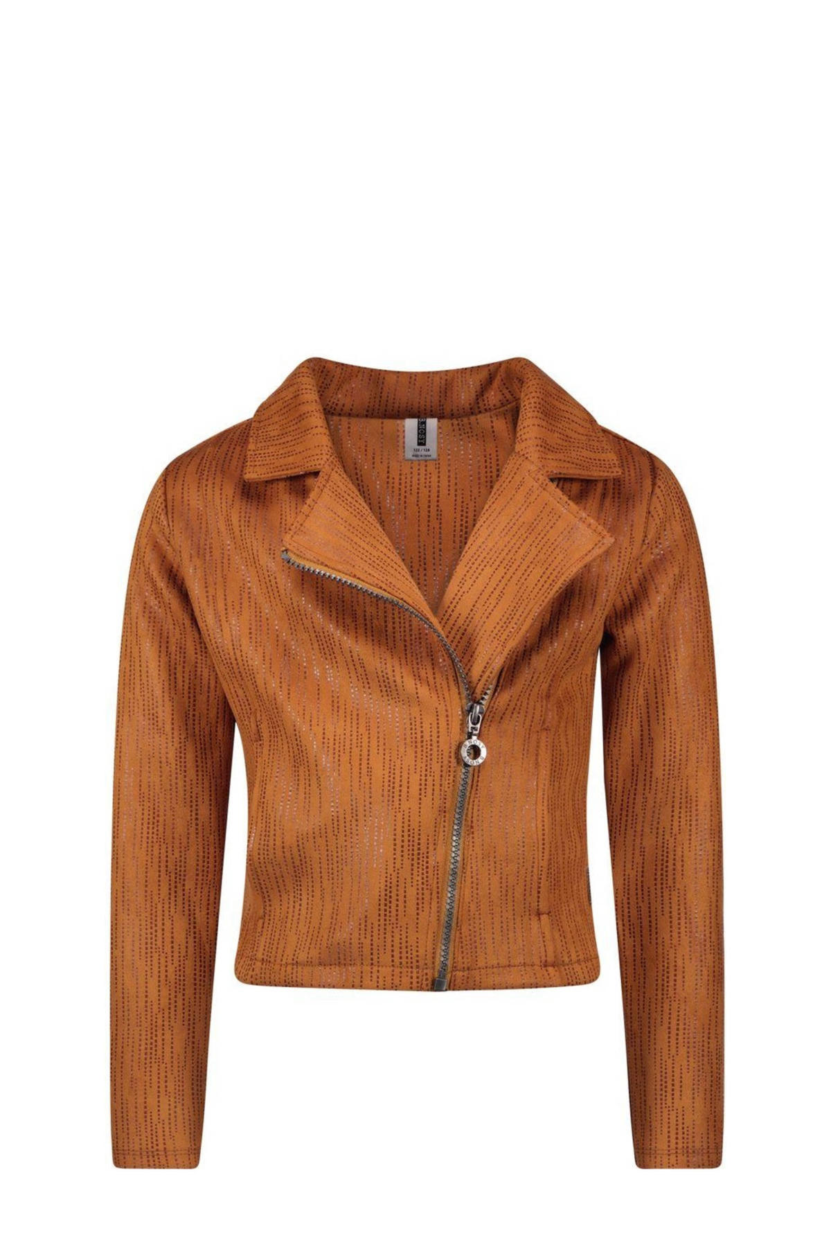 B.Nosy zomerjas Britte met all over print en franjes lichtbruin ...
