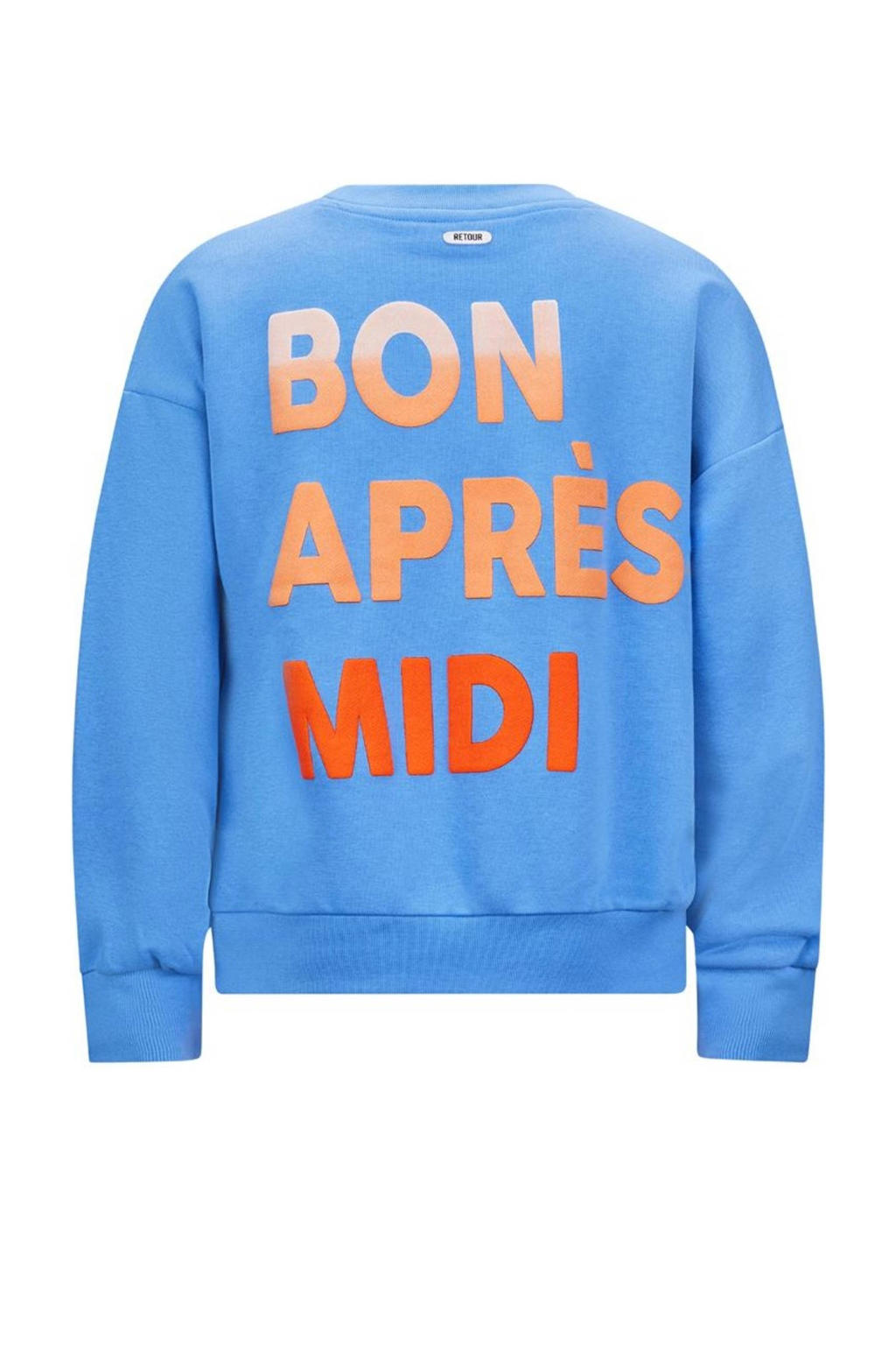 Retour Jeans sweater Coco met backprint lila | kleertjes.com