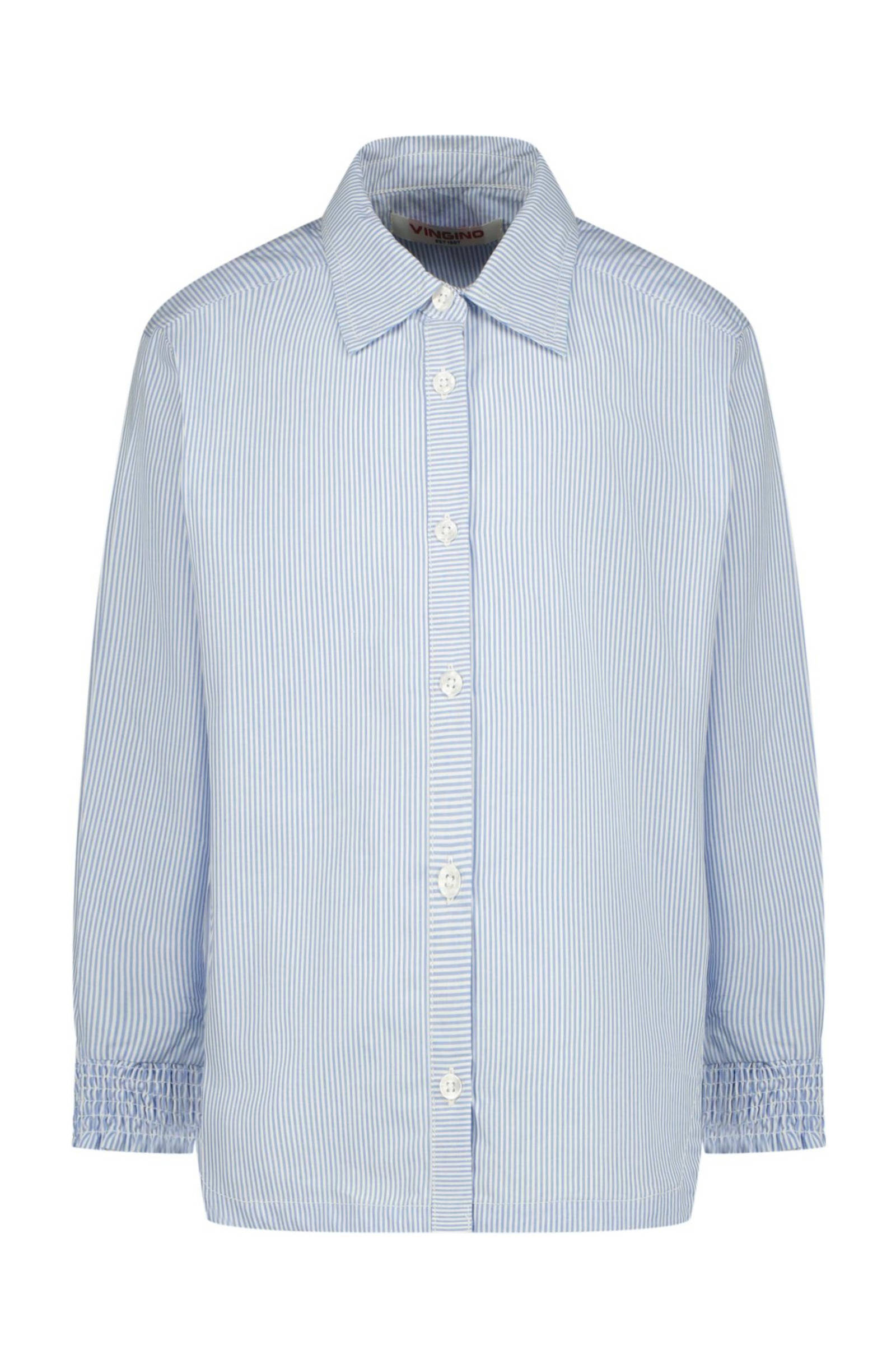 Vingino blouse Lhara lichtblauw | kleertjes.com