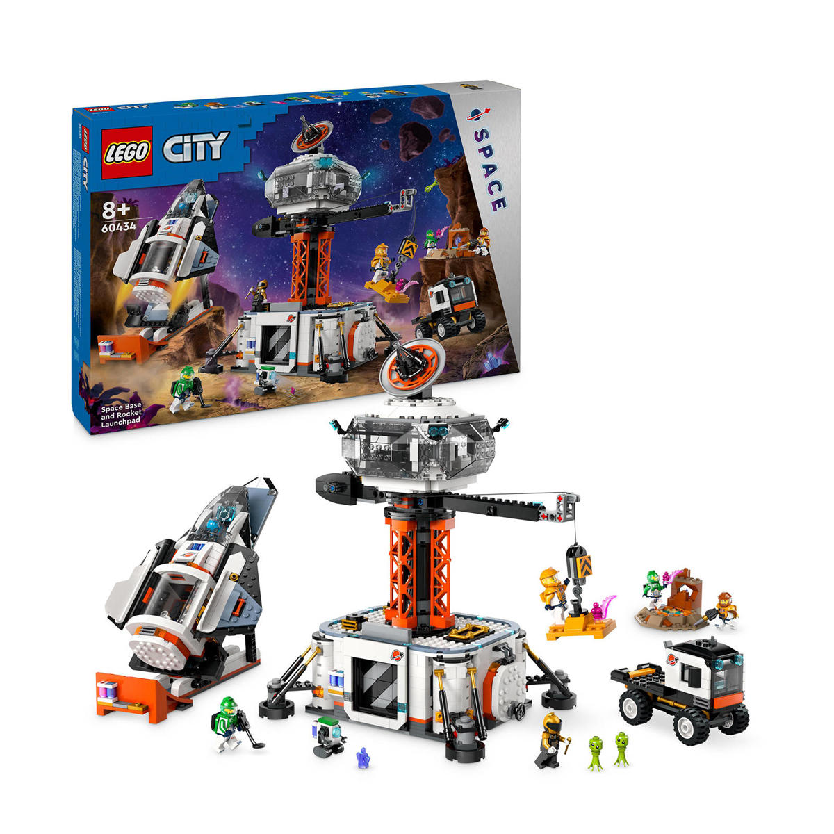LEGO City Ruimtebasis en raketlanceringsplatform Speelgoed Raket, Robot ...