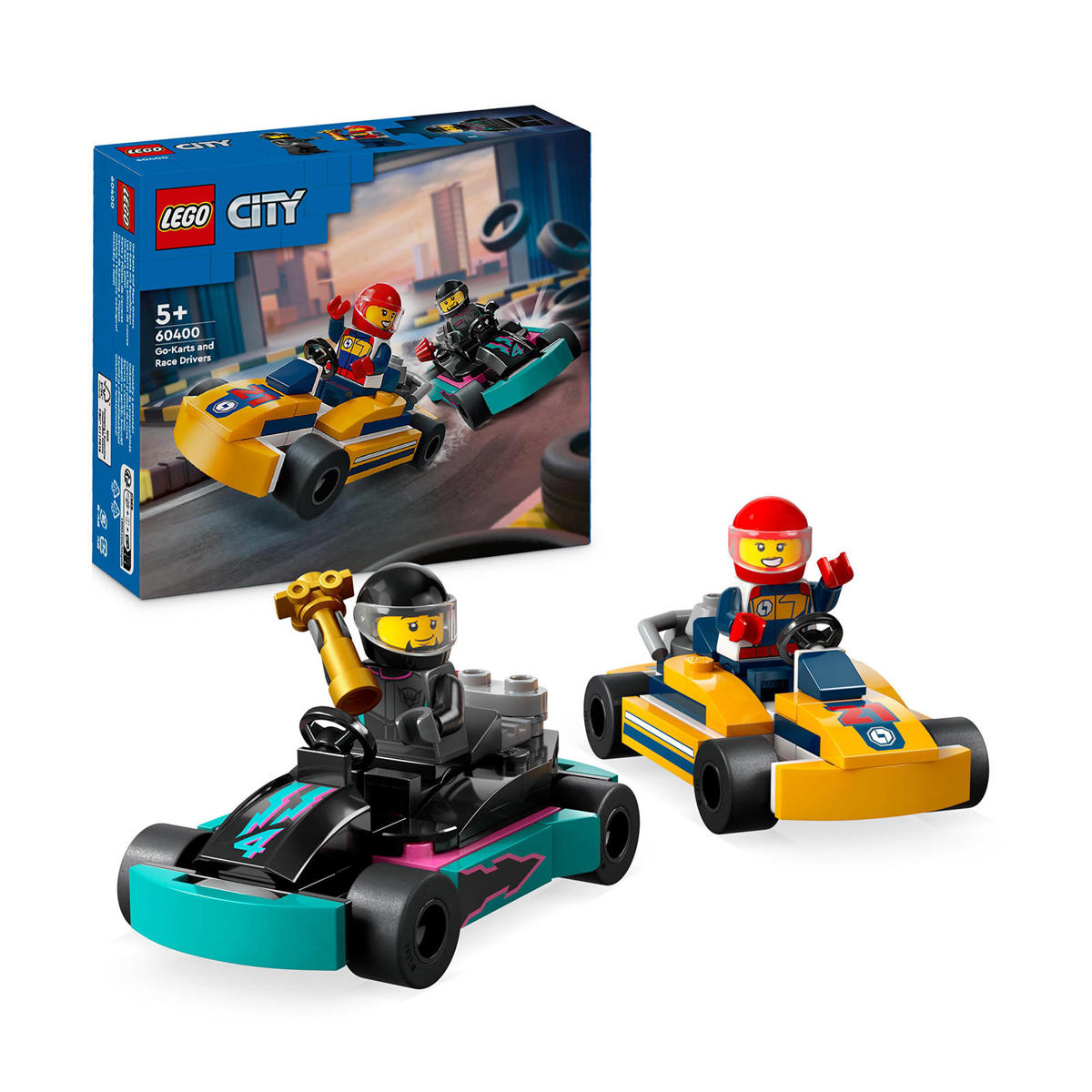 LEGO City Karts en racers Speelgoed Race Auto Set voor Kinderen vanaf 5 ...