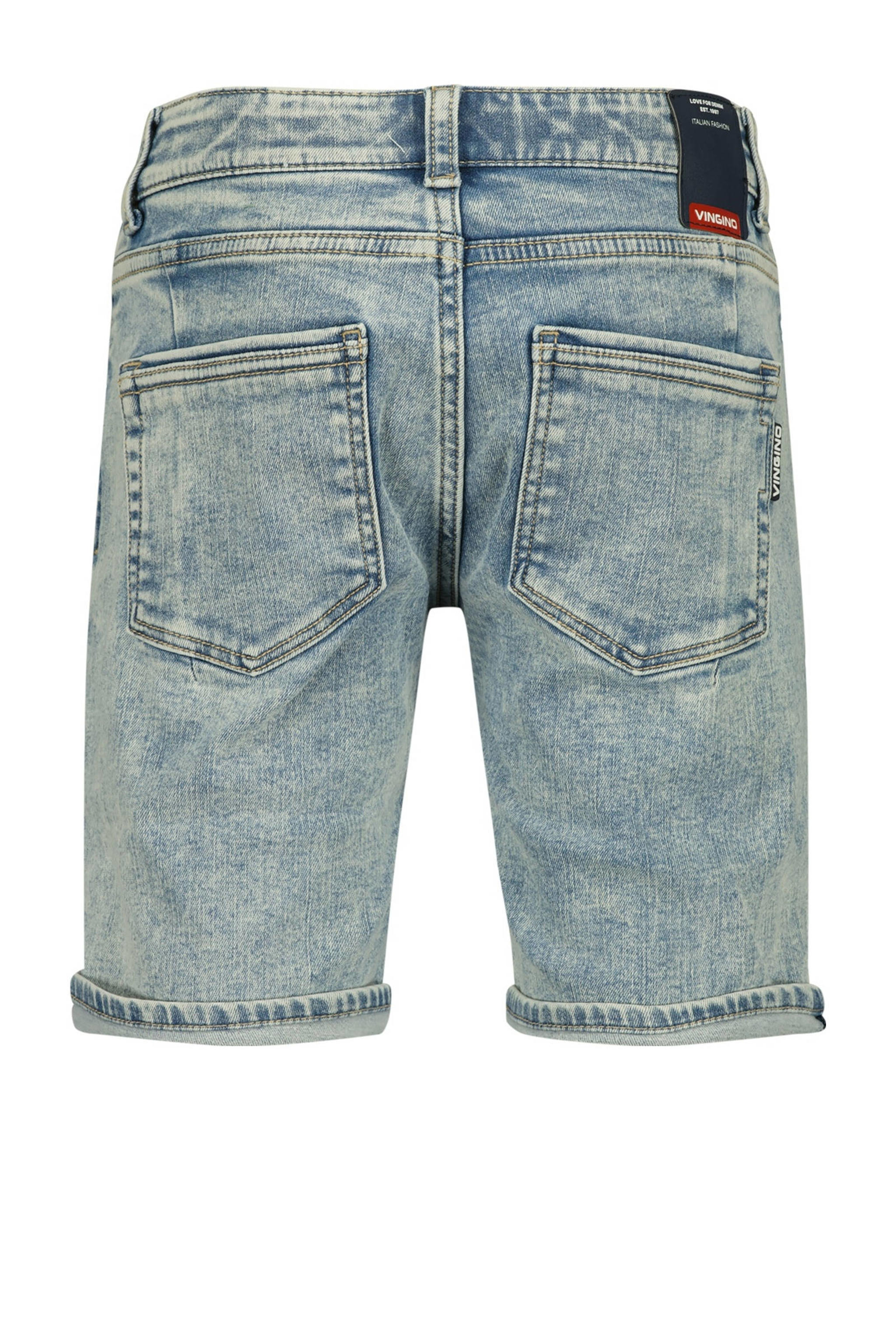 Vingino denim short Capo light vintage | kleertjes.com