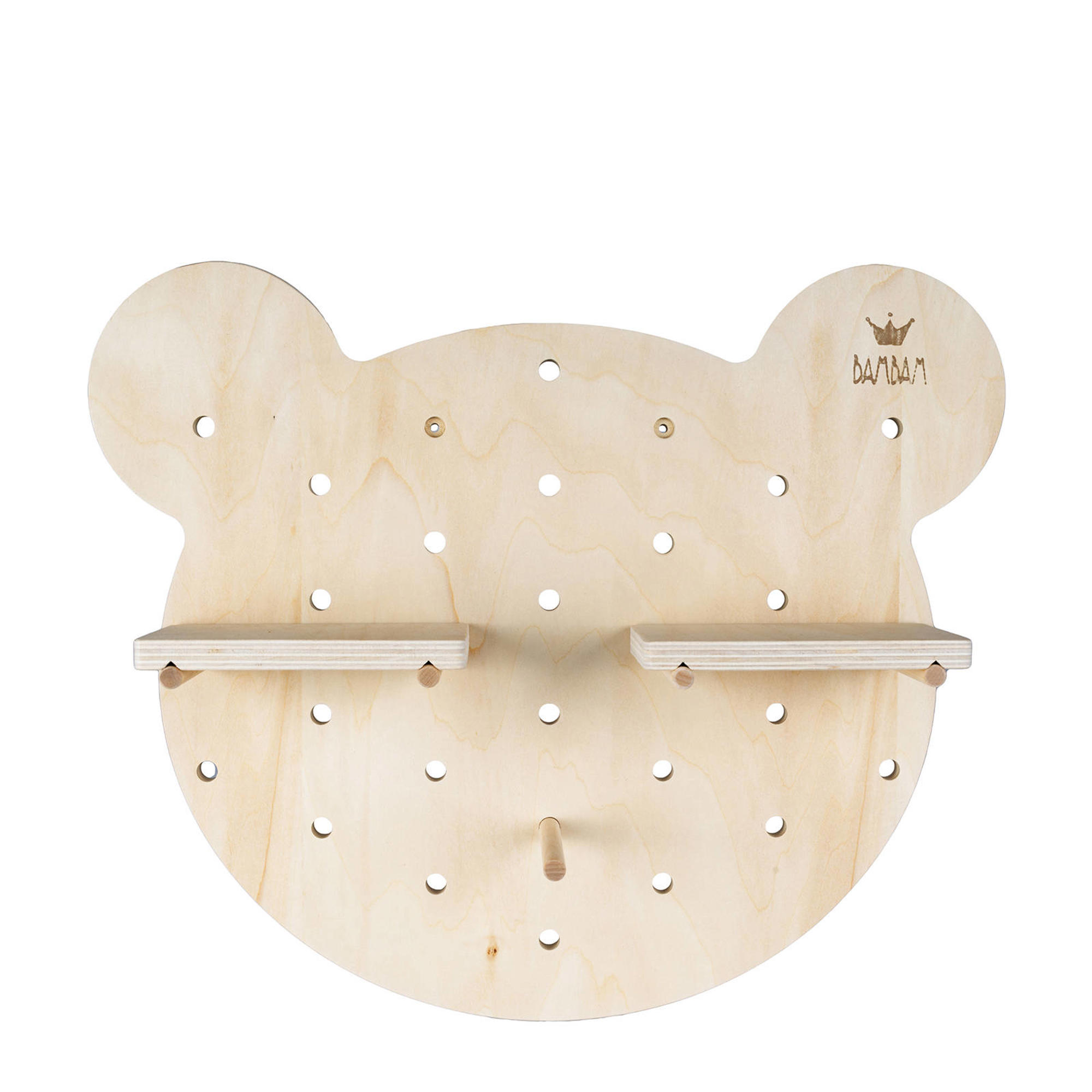 BamBam Friendly plankhouder beer (groot) | kleertjes.com