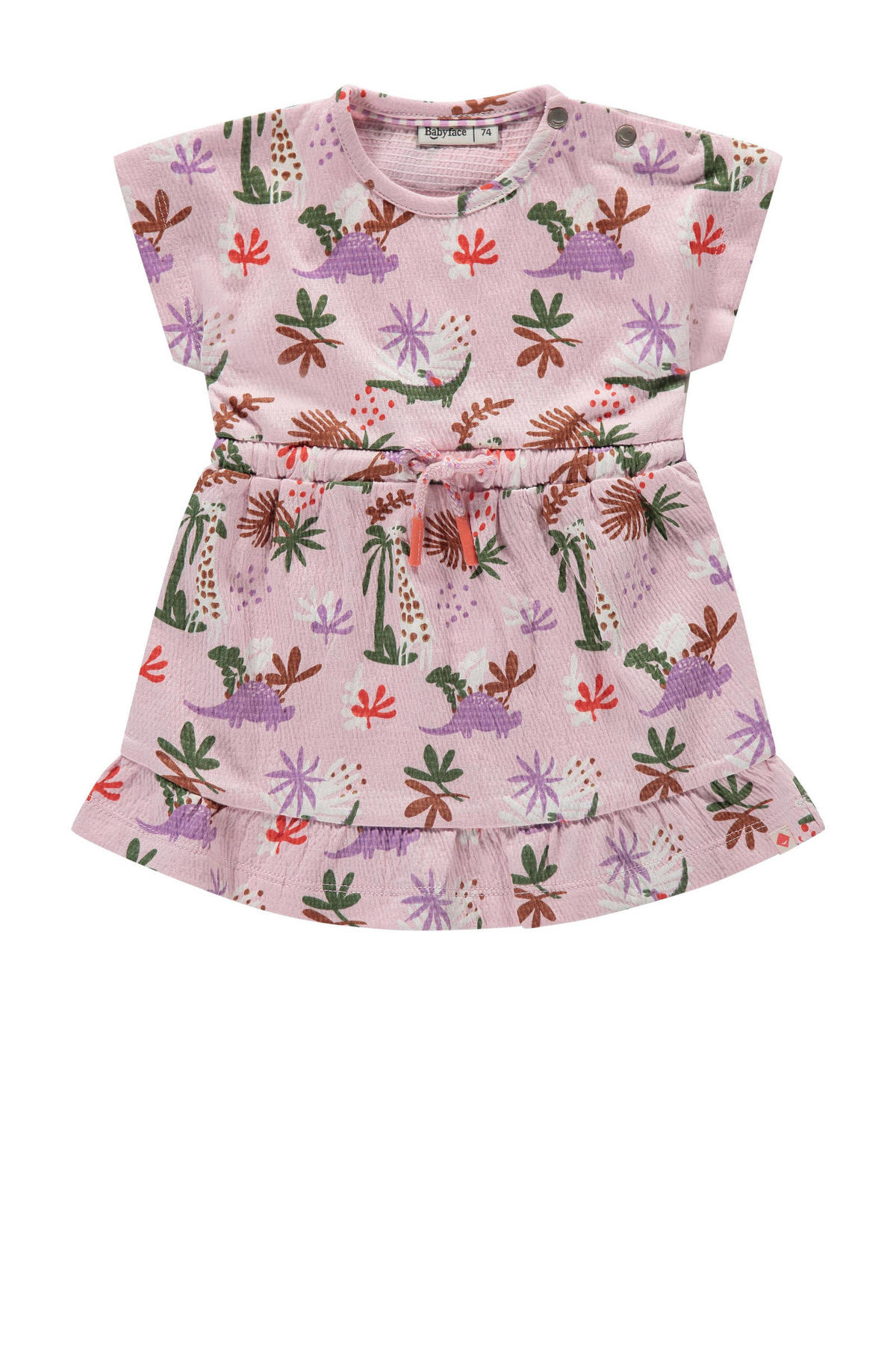 Babyface baby jurk met all over print roze | kleertjes.com