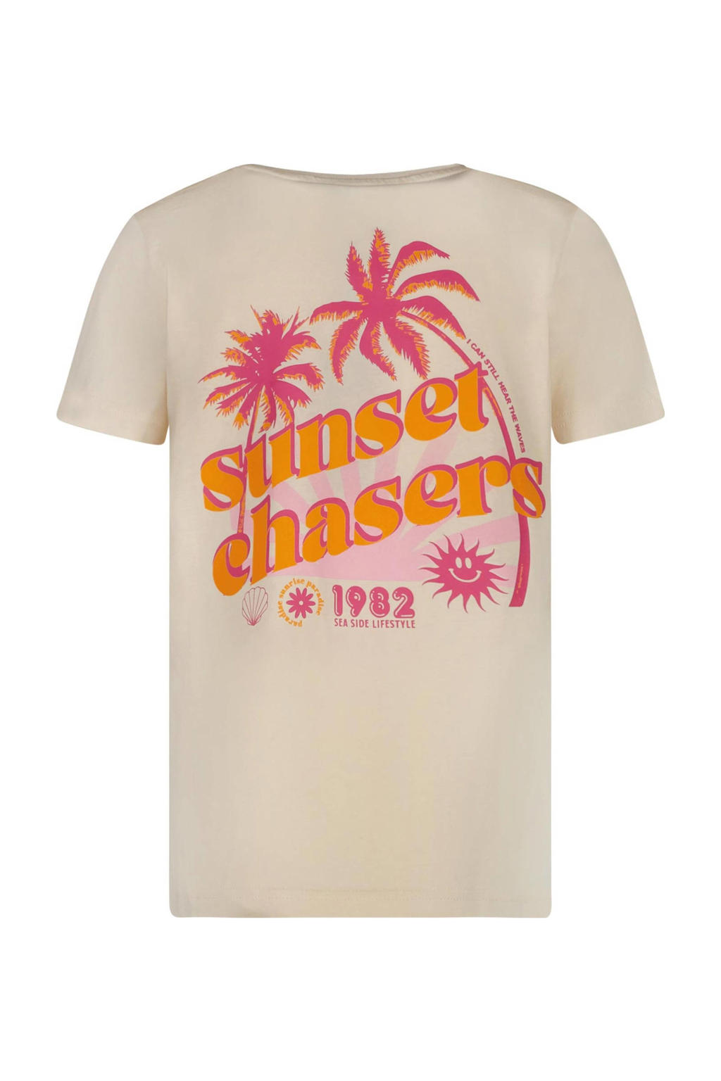 Cars T-shirt KYI met backprint ecru | kleertjes.com