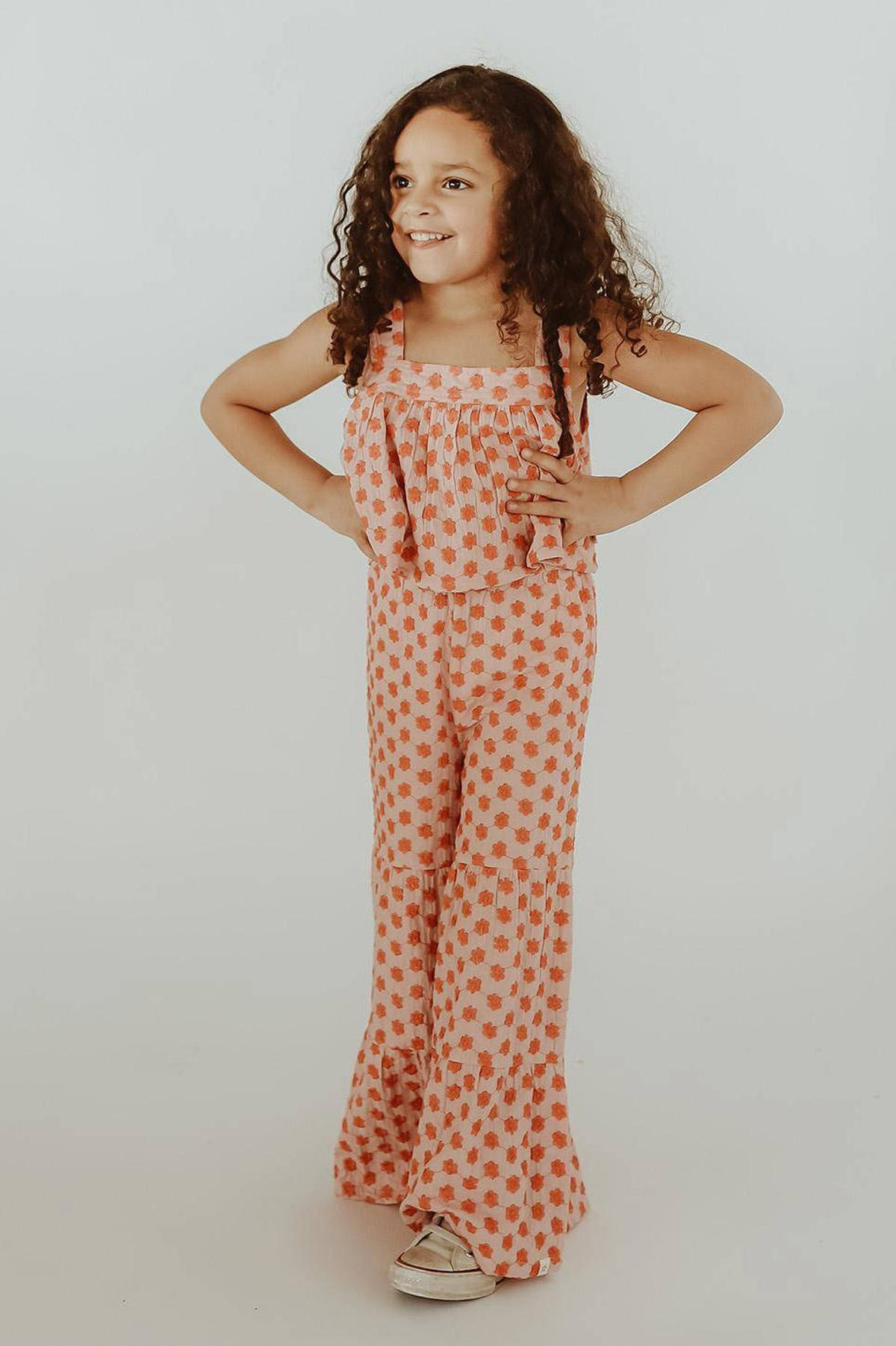 Your Wishes crop top Peggy met all over print roze/donkerroze ...