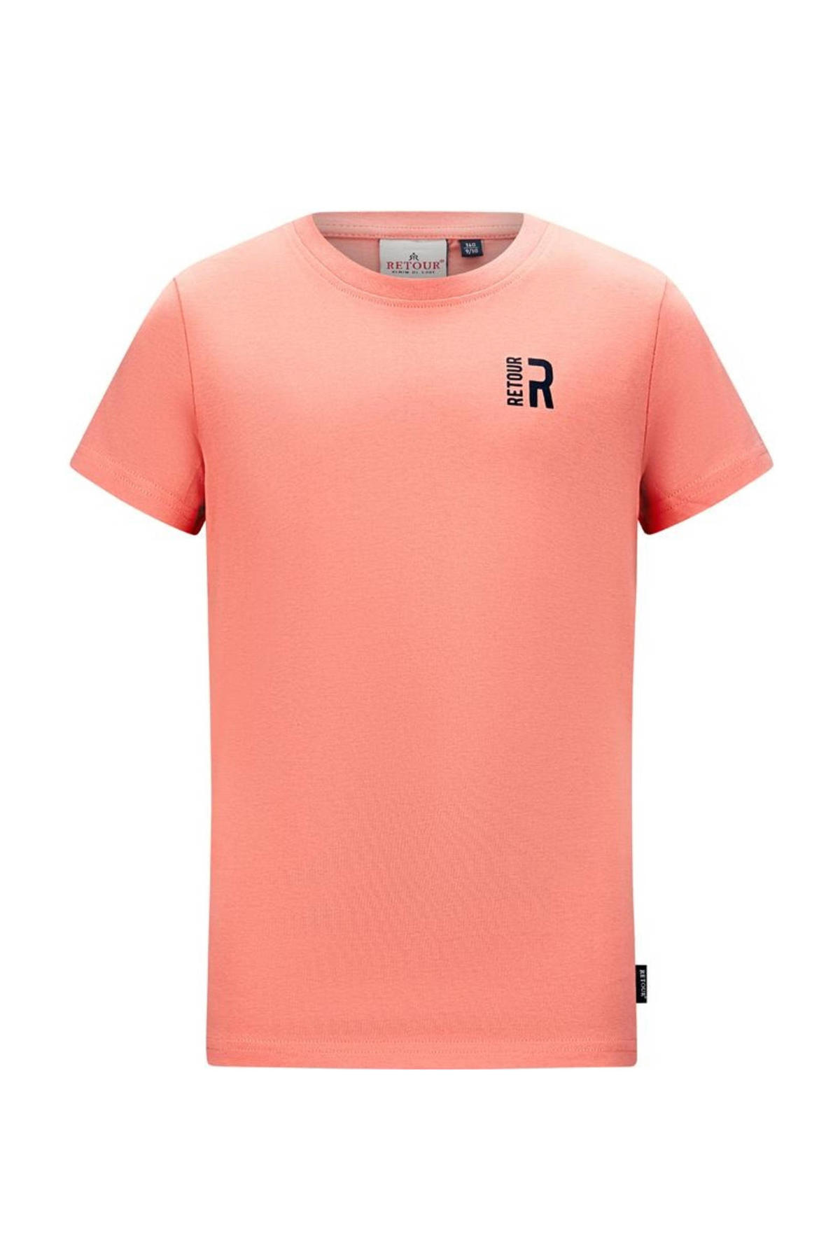 Retour Jeans T-shirt Abram koraal | kleertjes.com Retour Jeans T-shirt Abram koraal | kleertjes.com