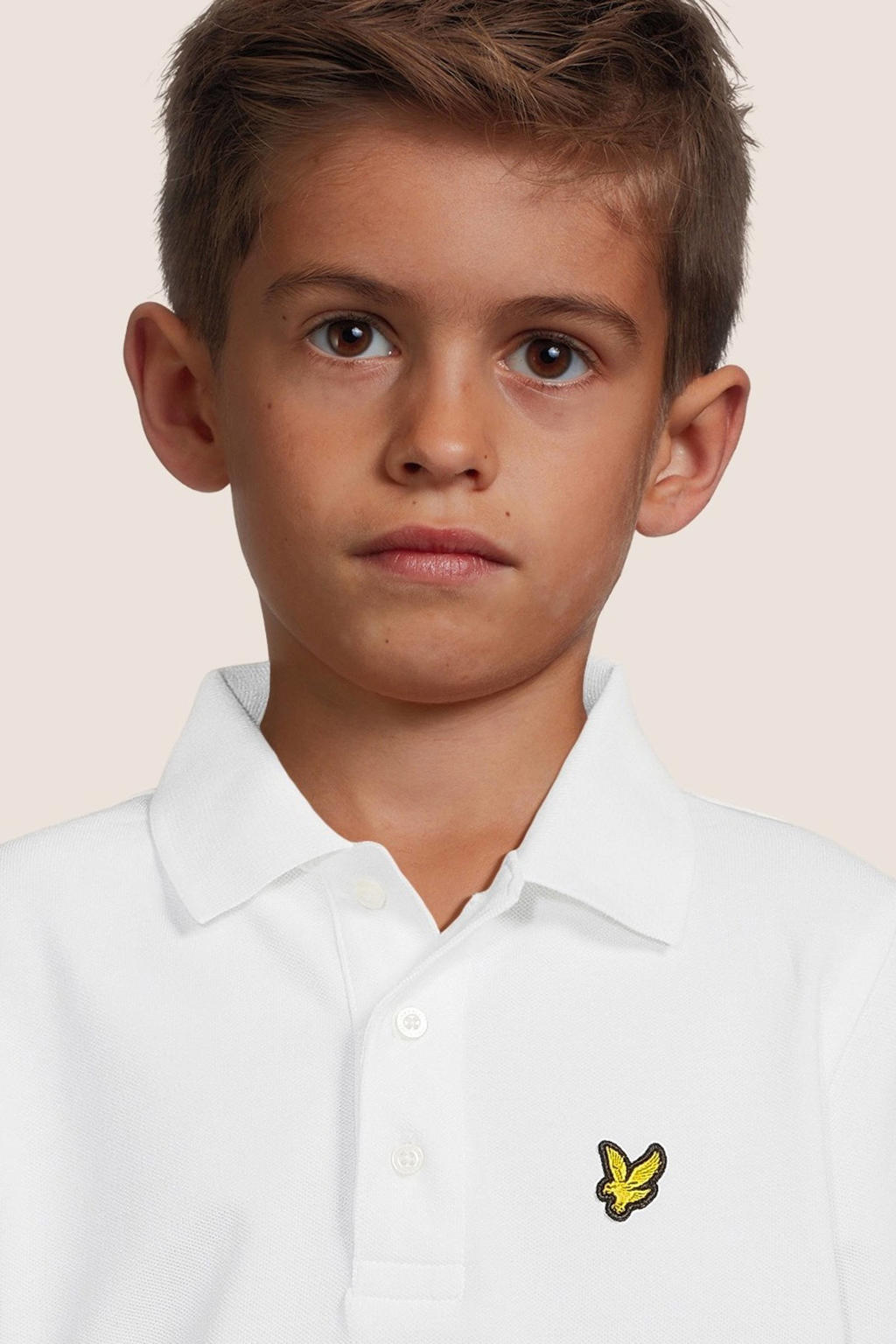 Lyle & Scott polo SPB2000V wit | kleertjes.com