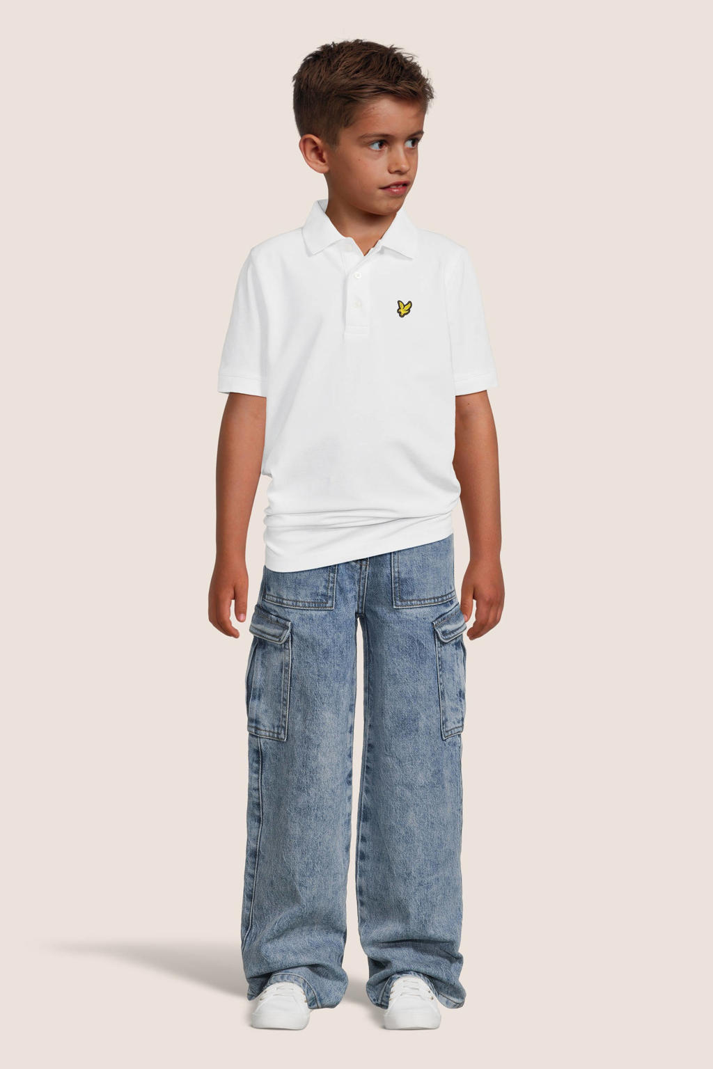 Lyle & Scott polo SPB2000V wit | kleertjes.com
