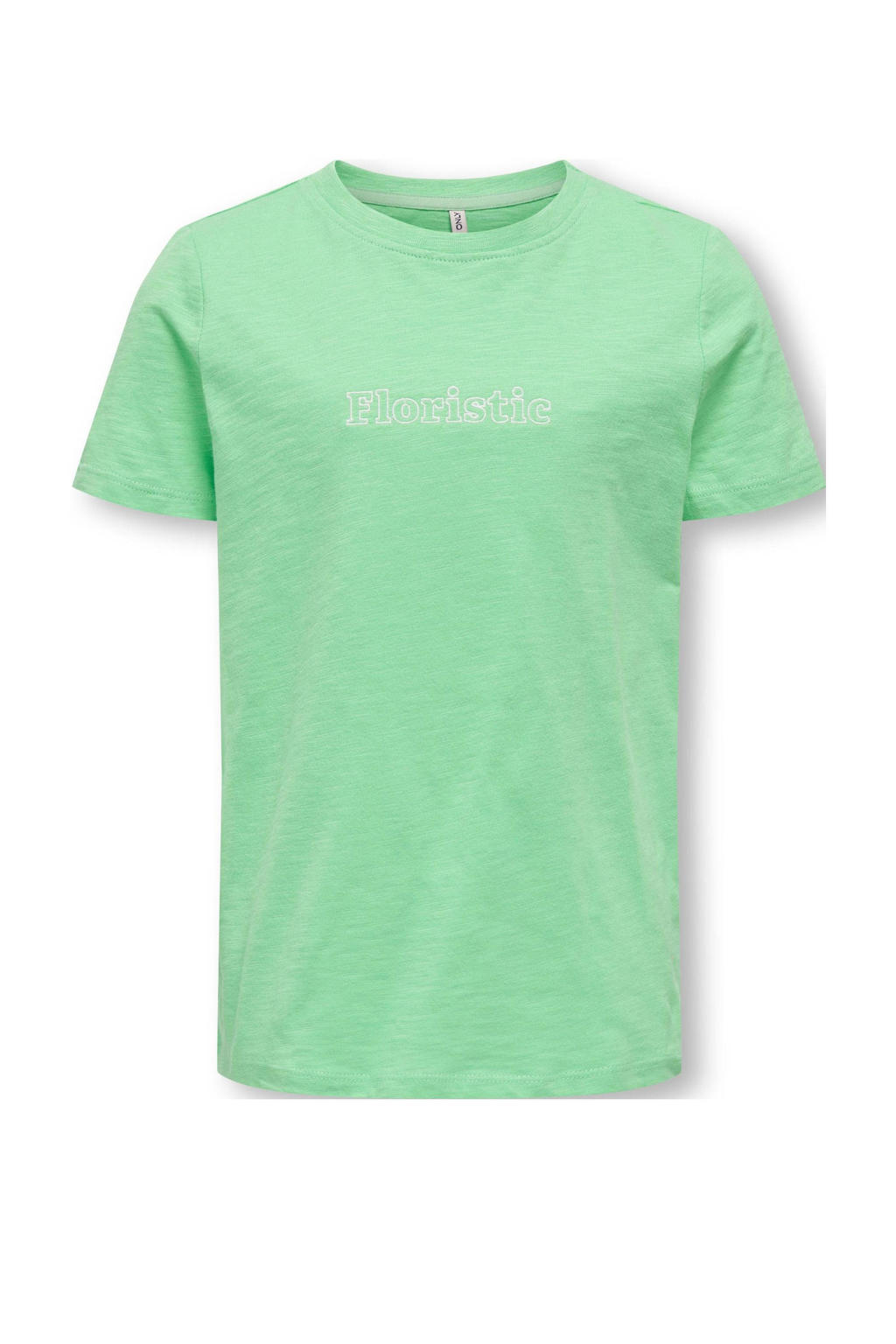 KIDS ONLY GIRL T-shirt KOGNUNA met tekst frisgroen | kleertjes.com