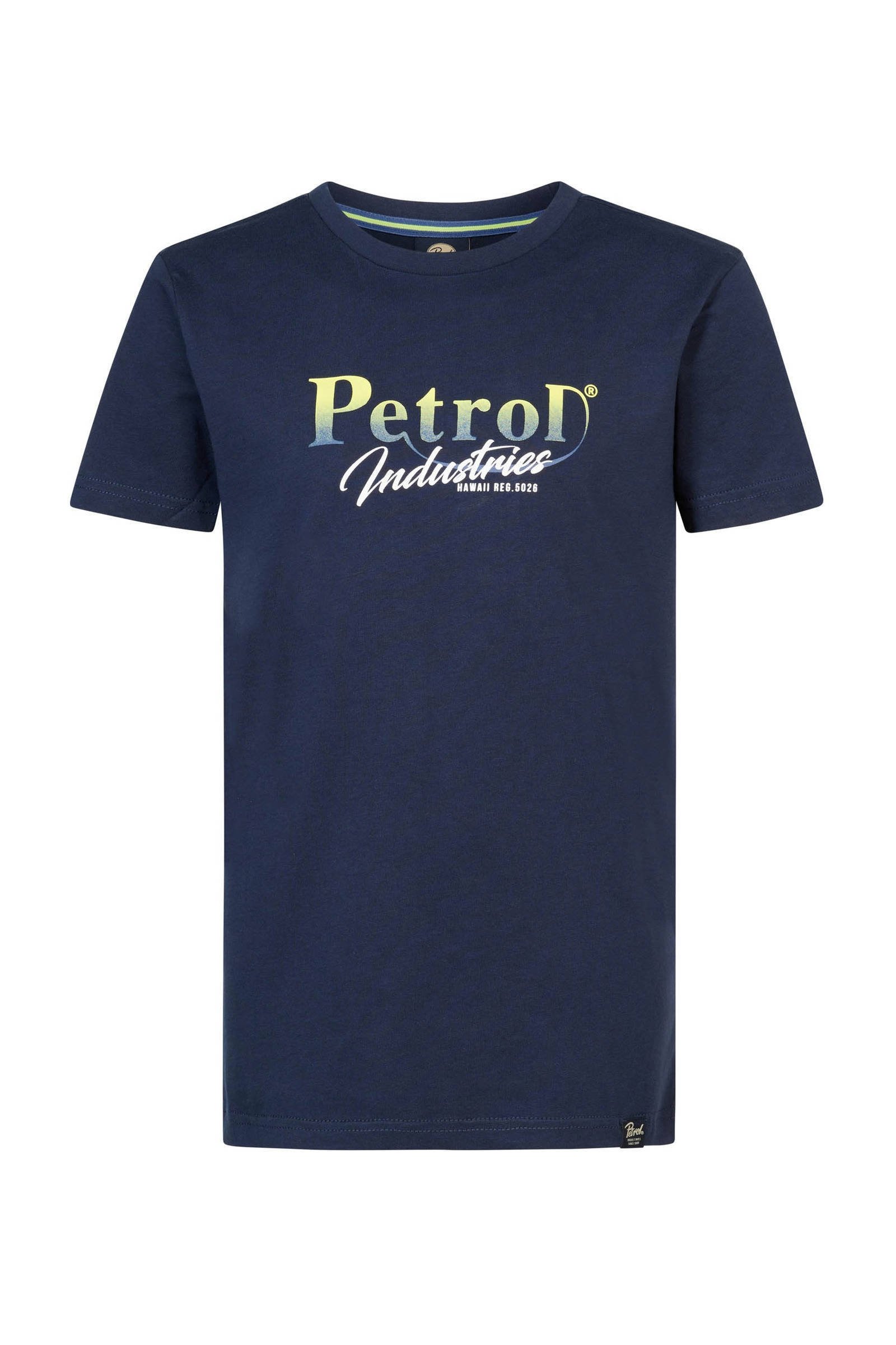 Petrol Industries T-shirt met logo navy | kleertjes.com