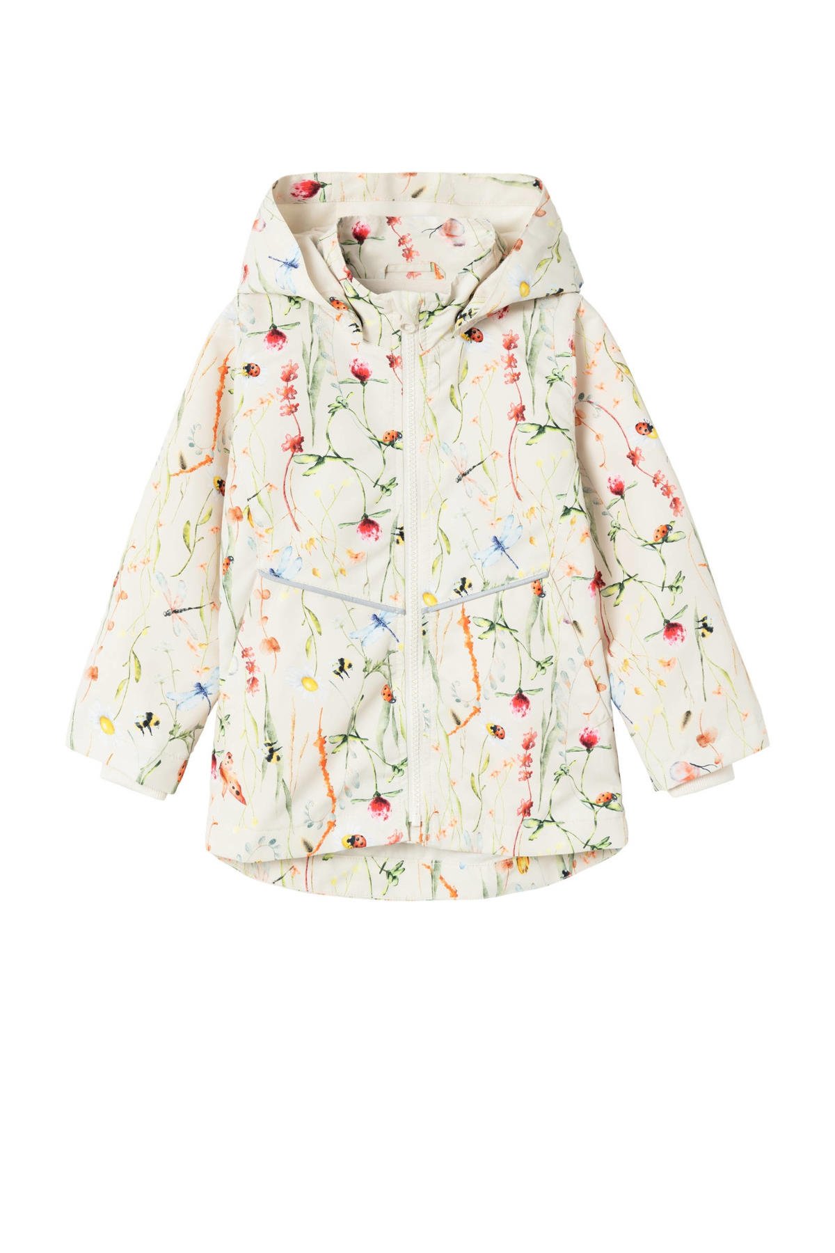 NAME IT MINI zomerjas NMFMAXI met all over print ecru/multicolor | kleertjes.com