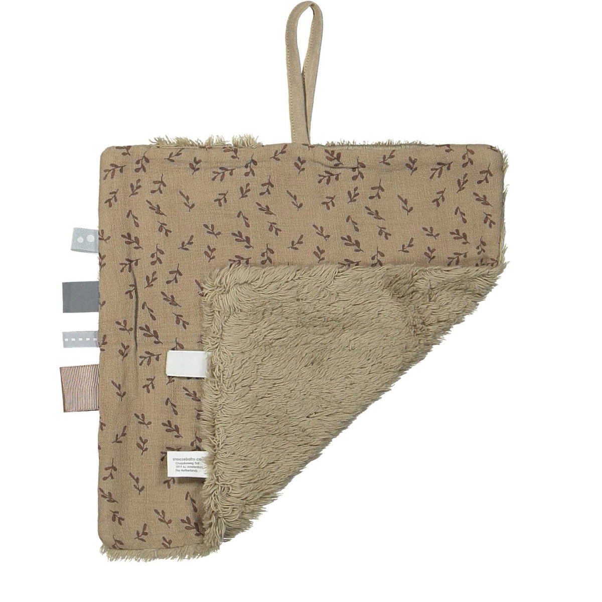Snoozebaby speendoekje Hazel brown | kleertjes.com