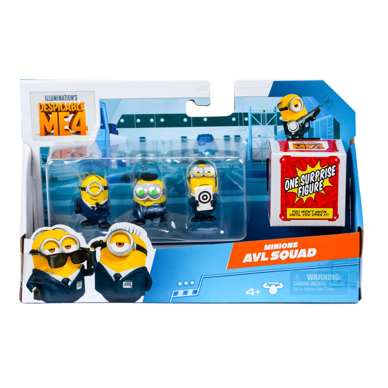 Moose Toys Despicable Me 4 - Collectable 4-pack Bus | kleertjes.com