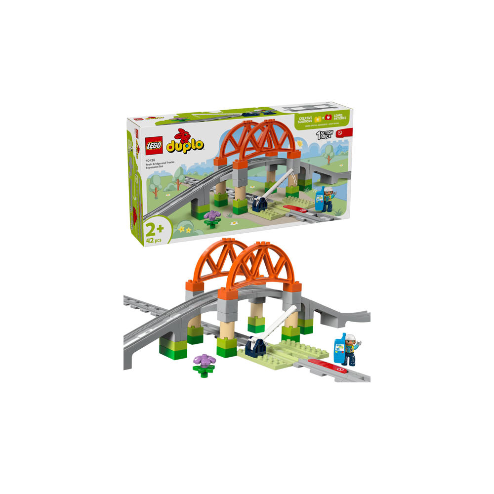 LEGO DUPLO Stad Treinbrug en rails uitbreidingsset 10426 | kleertjes.com