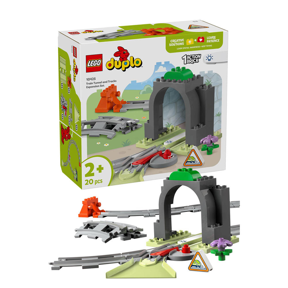 LEGO DUPLO Stad Treintunnel en rails uitbreidingsset 10425 | kleertjes.com