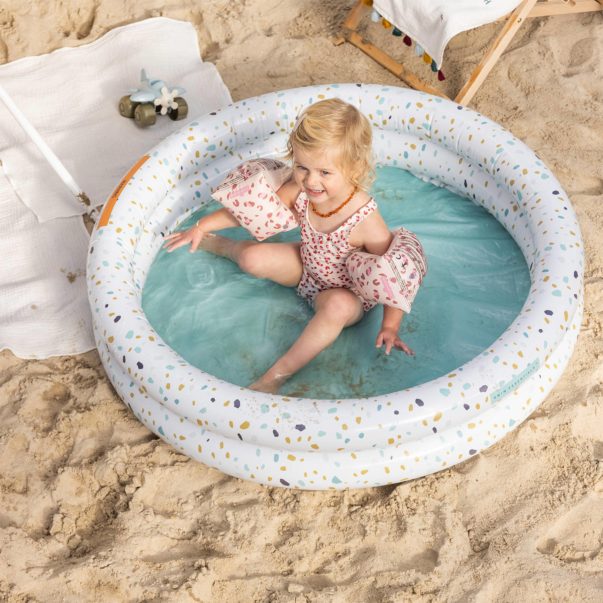 Swim Essentials Terrazzo Children's Pool 100 cm | kleertjes.com