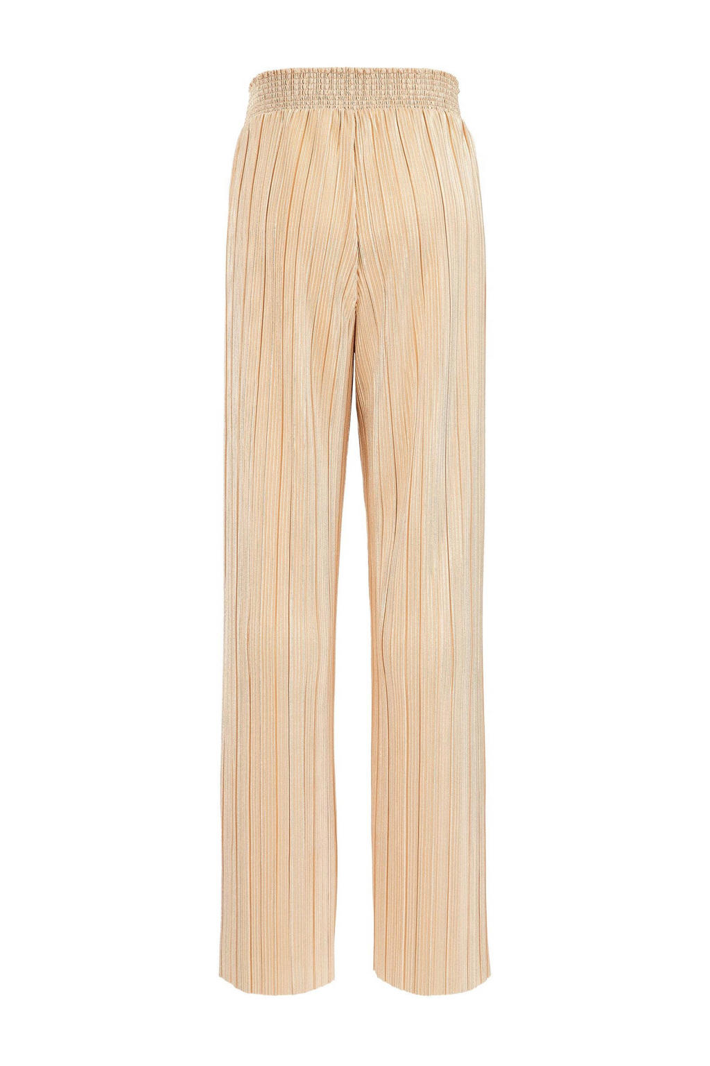 WE Fashion straight fit broek goud | kleertjes.com