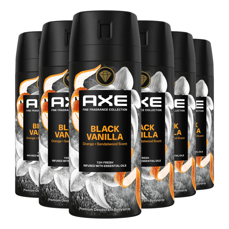 Axe Fine Fragrance Collection Black Vanilla premium deodorant bodyspray ...