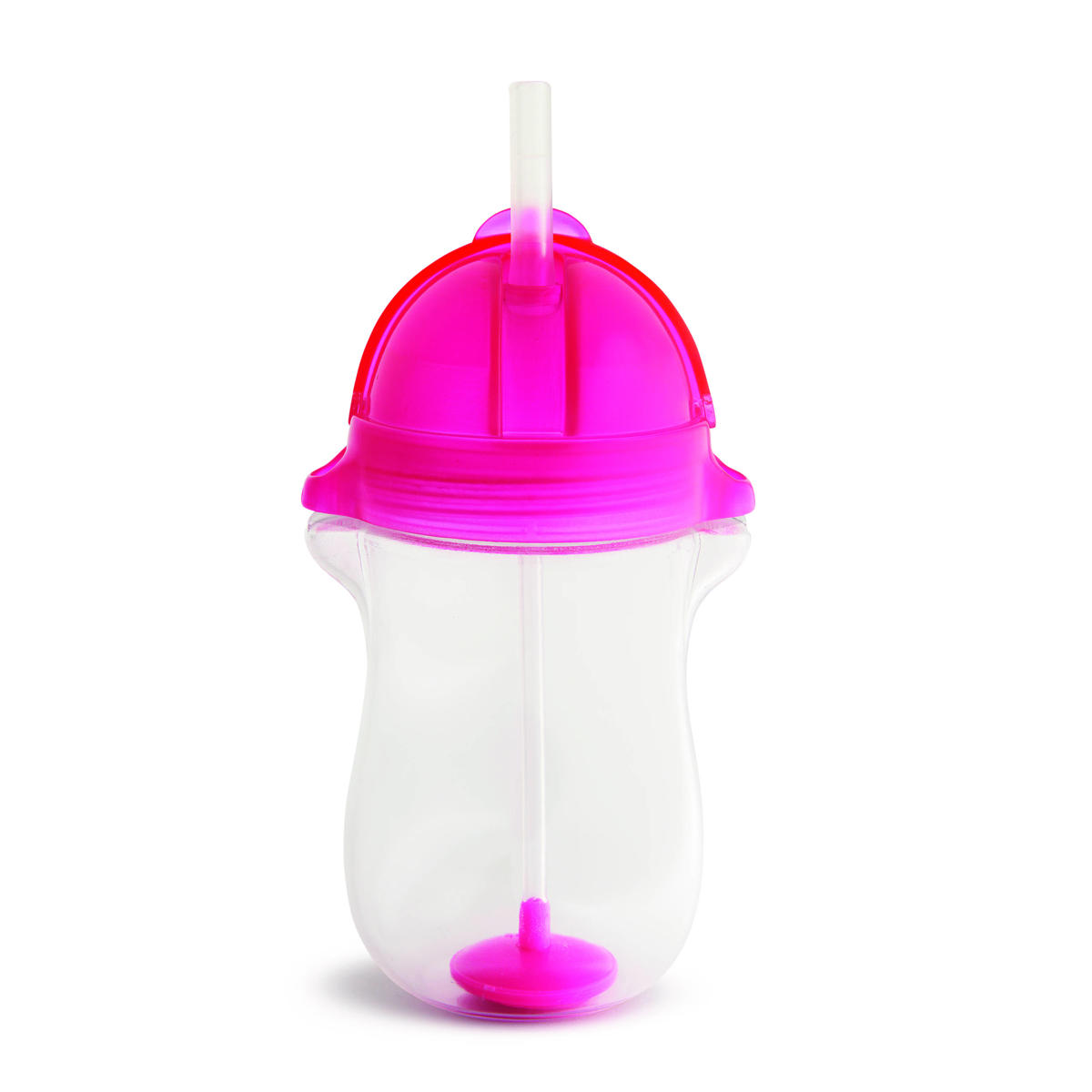 Munchkin Click Lock Tip & Sip Straw Cup Big drinkbeker pink | kleertjes.com