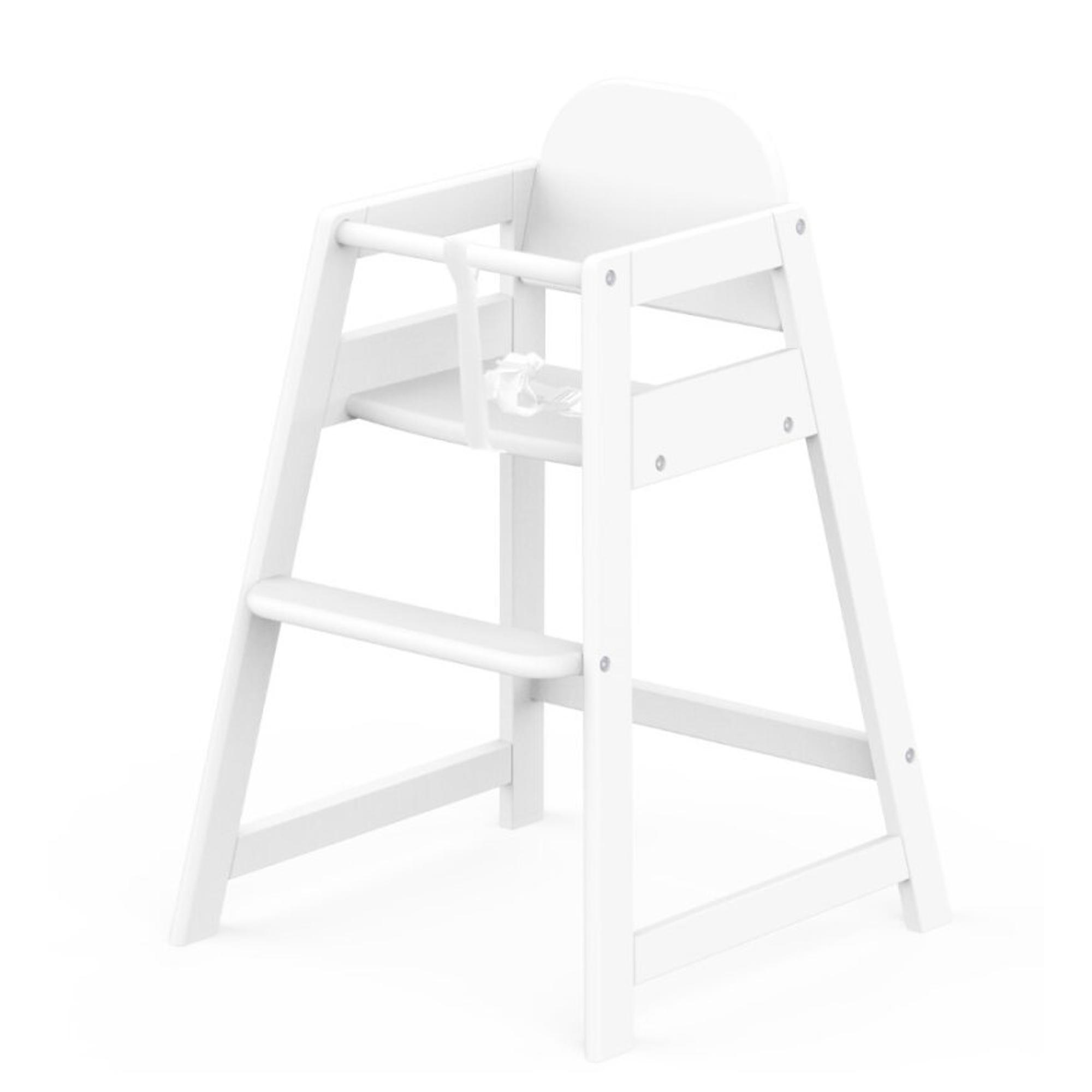 Geuther Emma Houten Opstapelbare Kinderstoel Wit | kleertjes.com