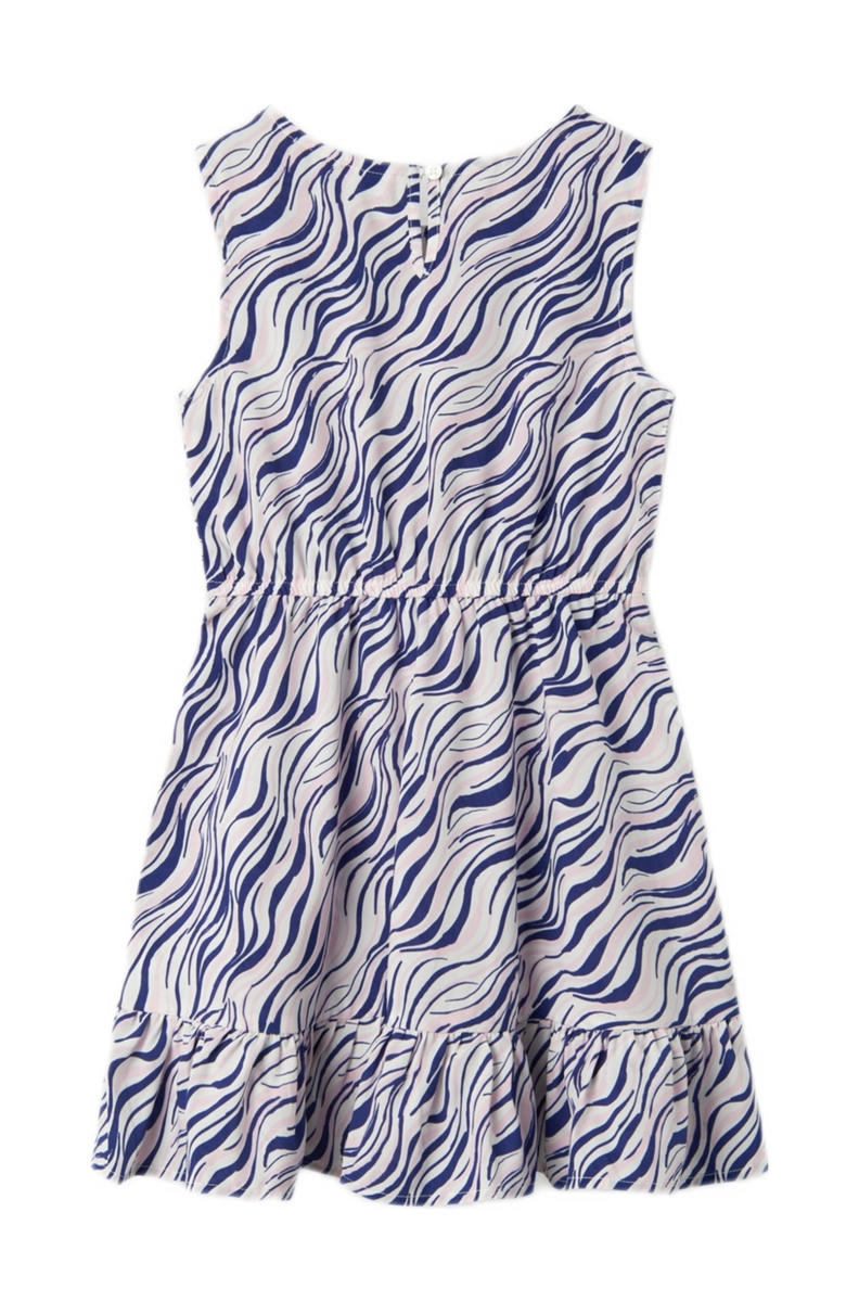 NAME IT KIDS jurk NKFVINAYA SPENCER FFFF met all over print en volant ...