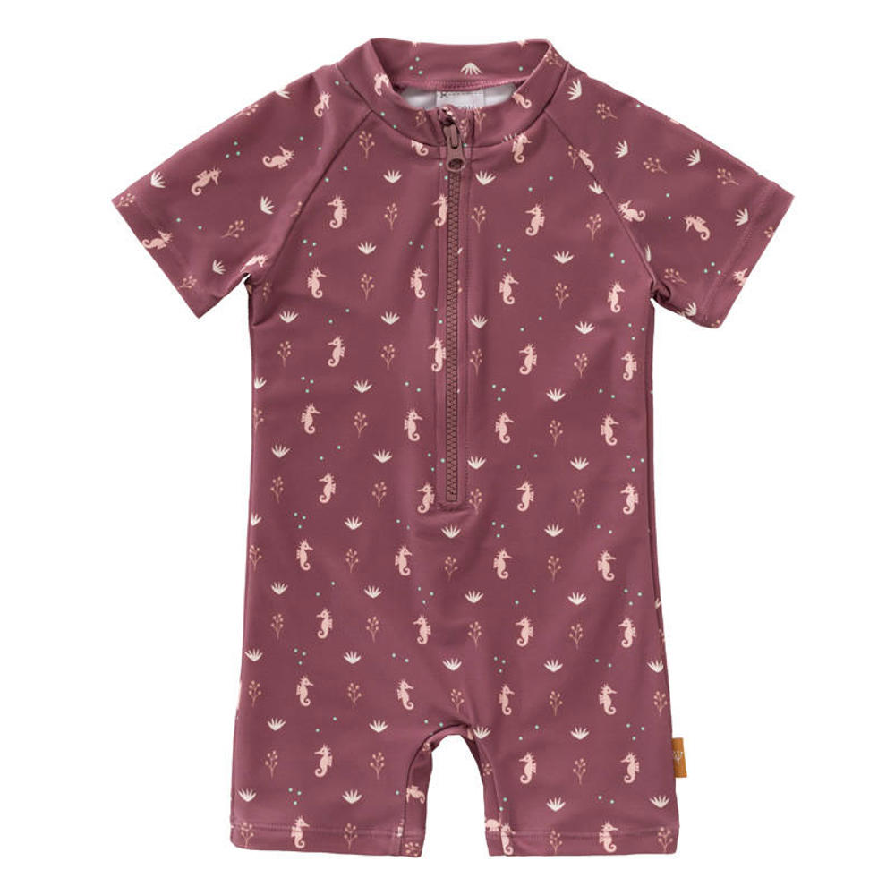 Fresk UV zwempak met all over print donkerrood | kleertjes.com