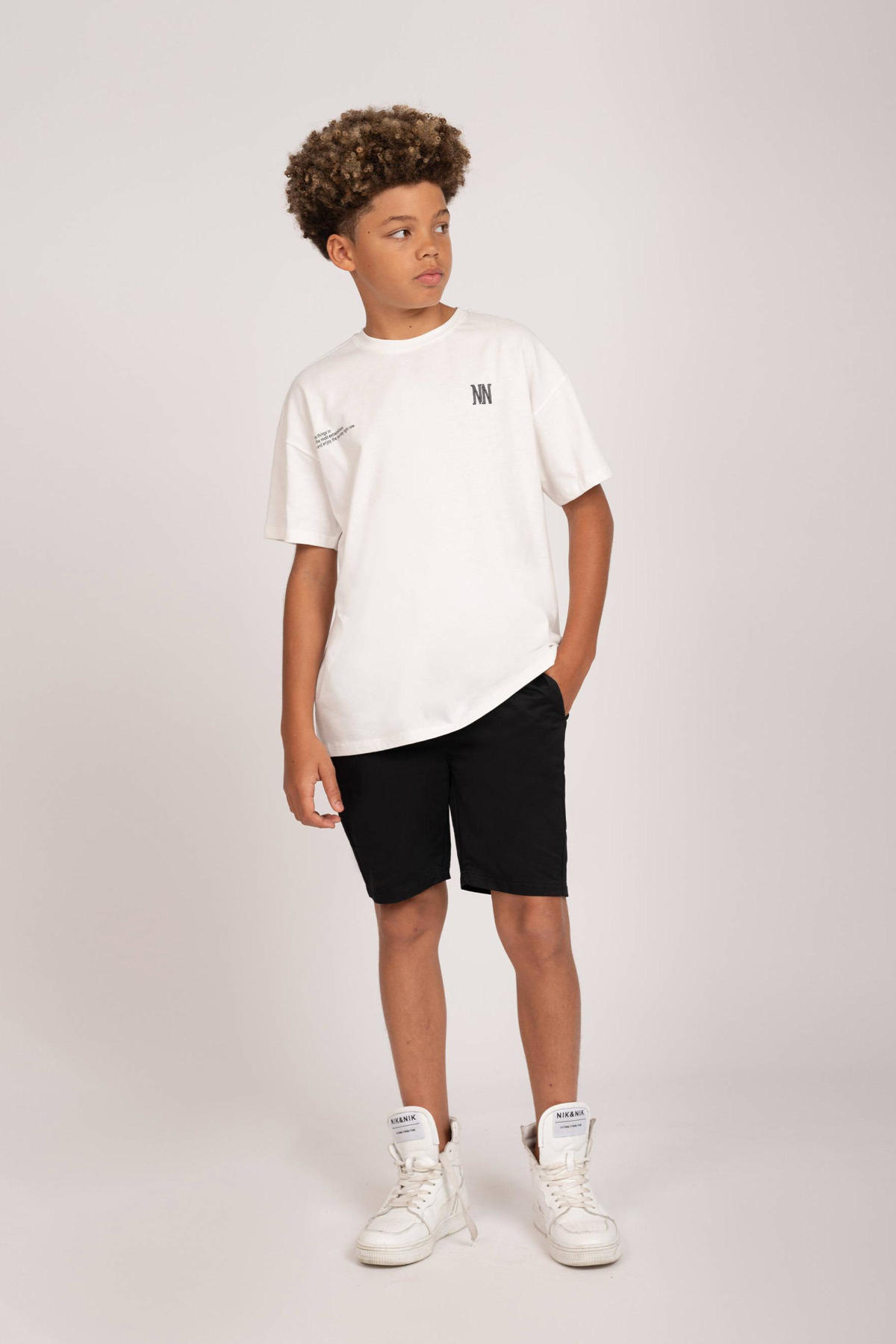 NIK&NIK T-shirt Extraordinary met tekst offwhite | kleertjes.com