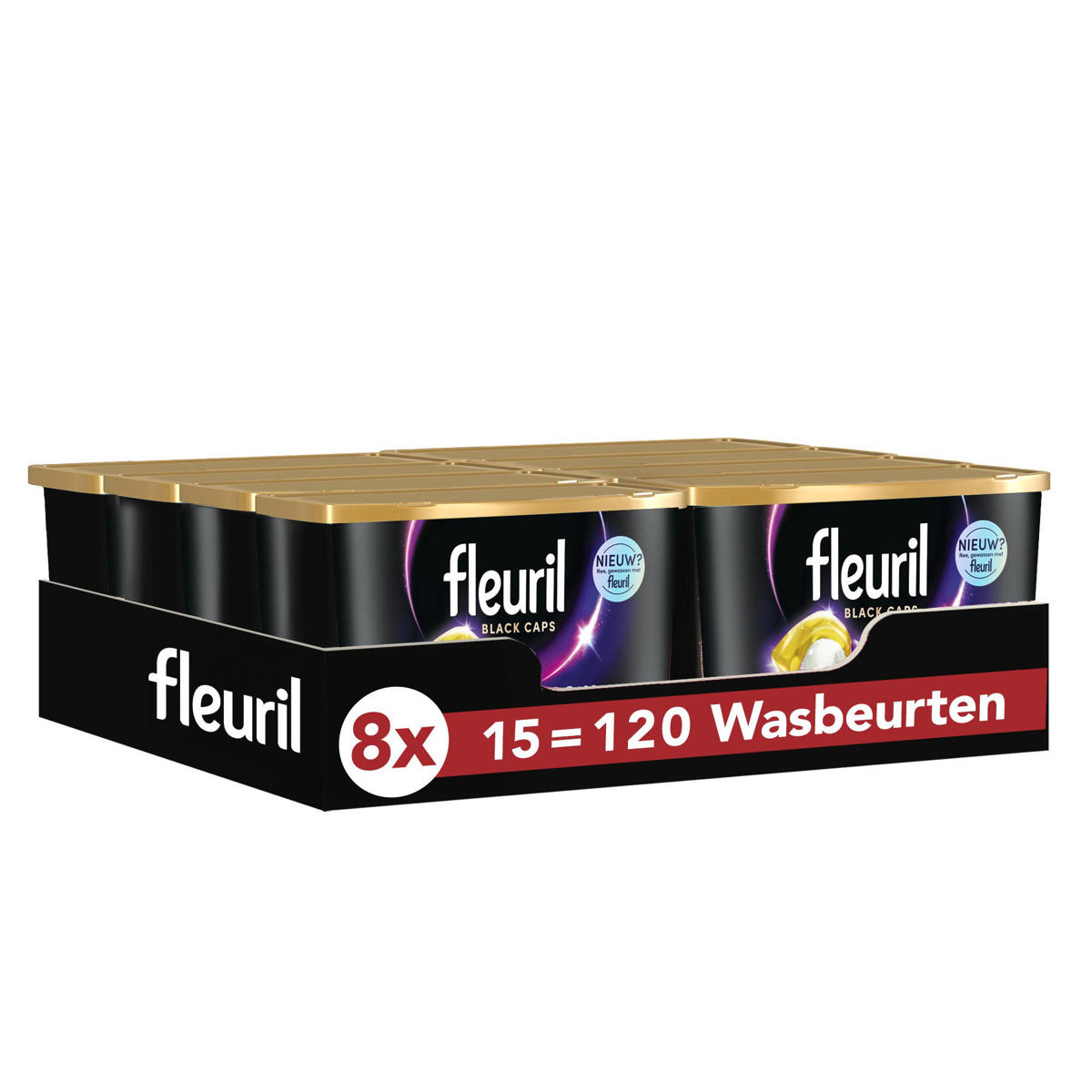 Fleuril Renew Black Caps - 8 x 15 caps - voordeelverpakking - 120 ...