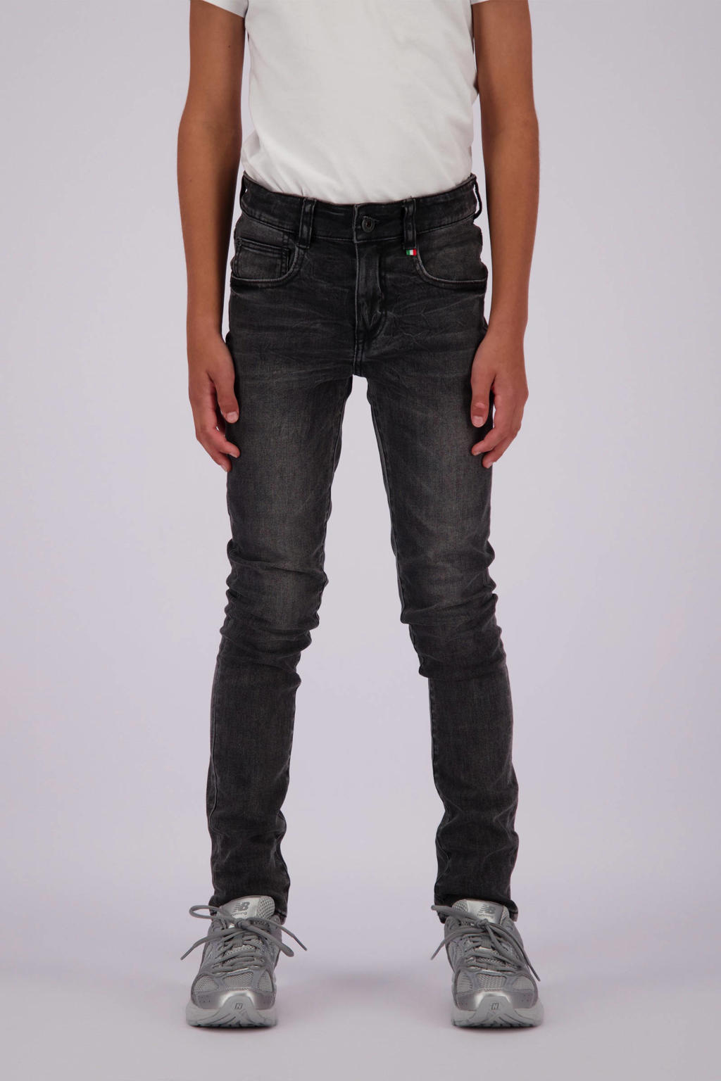 Vingino skinny jeans Anzio washed black | kleertjes.com